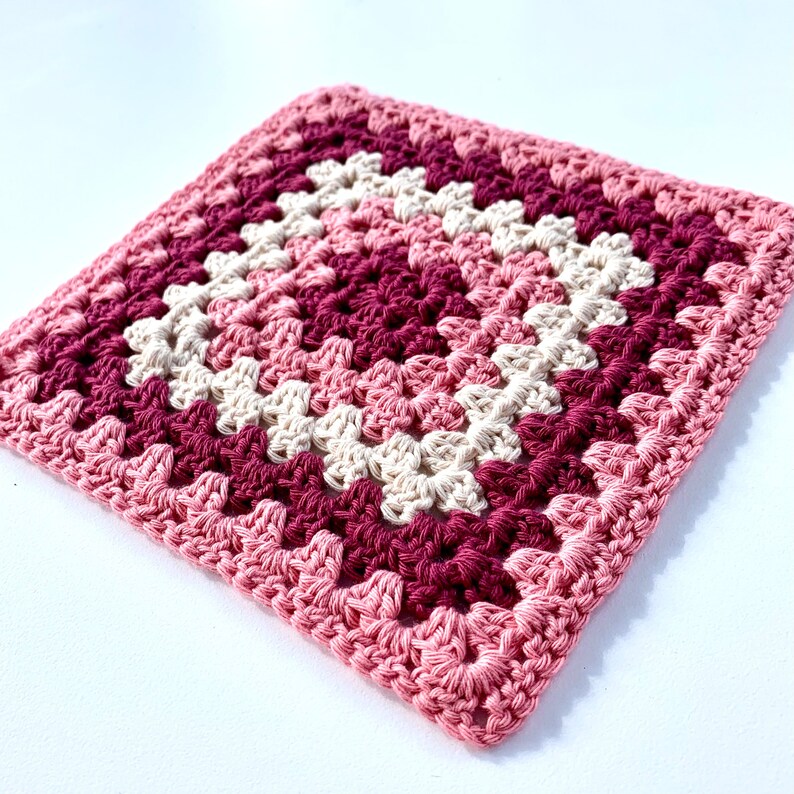 Red Granny Square Crochet Pattern Easy Crochet Pattern Crochet Square ...