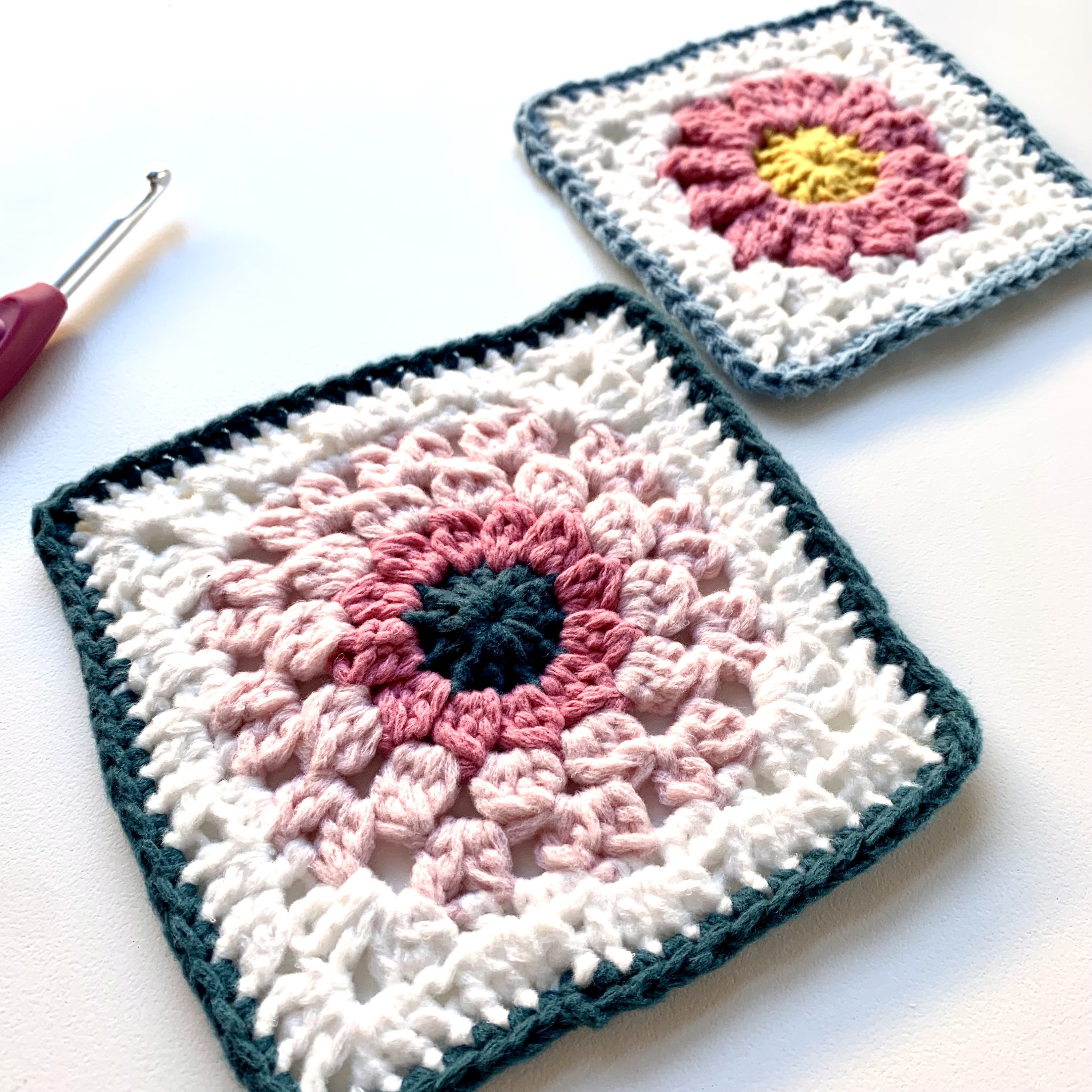 Crochet Granny Square Flower Pattern Crochet Patterns Learn to Crochet ...