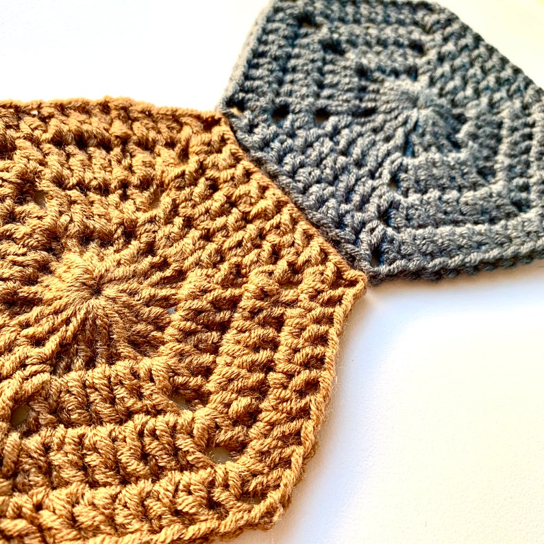 Crochet Hexagon Pattern Crochet Pattern Learn to Crochet Basic Hexagon ...