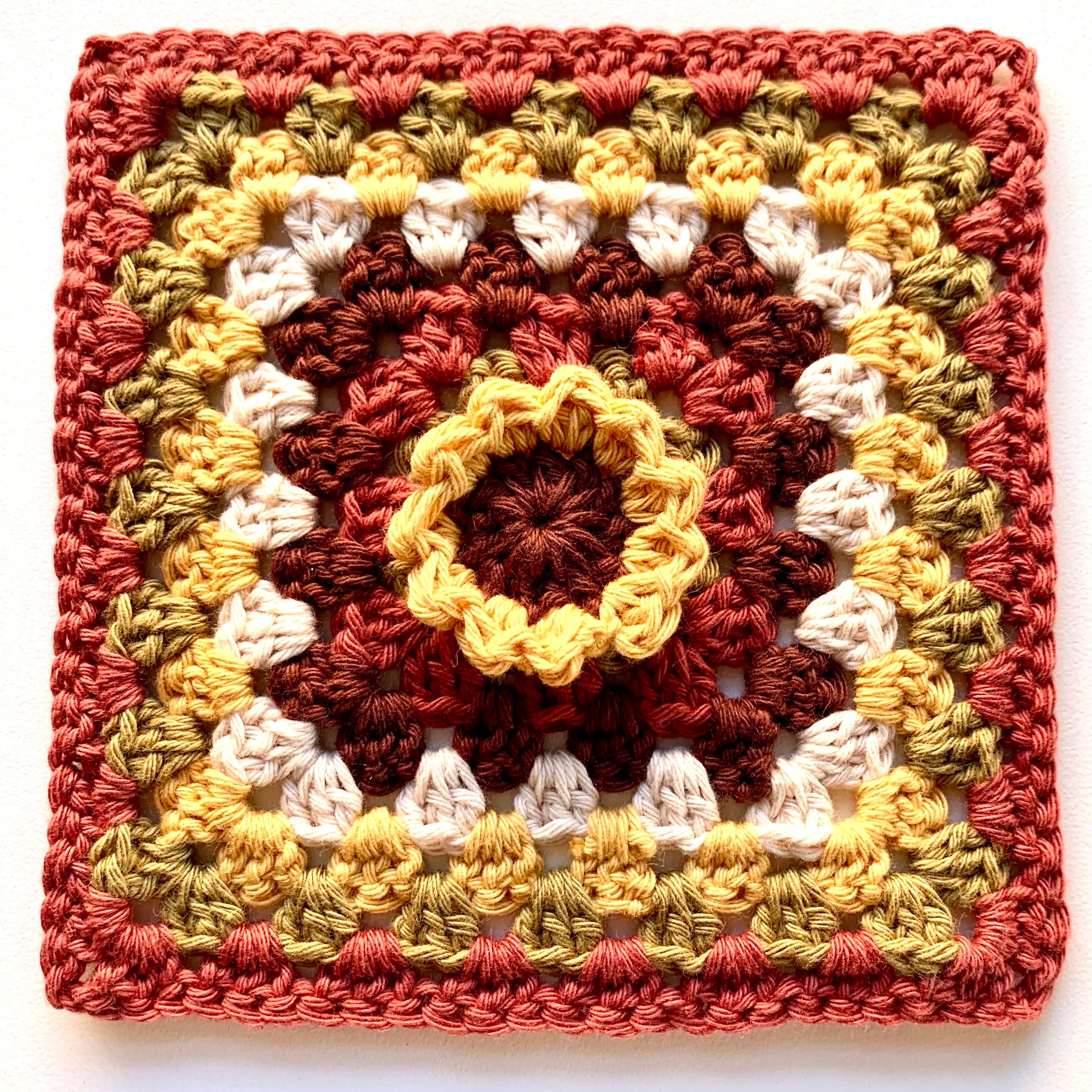 Fall Crochet Granny Square Pattern Crochet Pattern Learn to Crochet ...