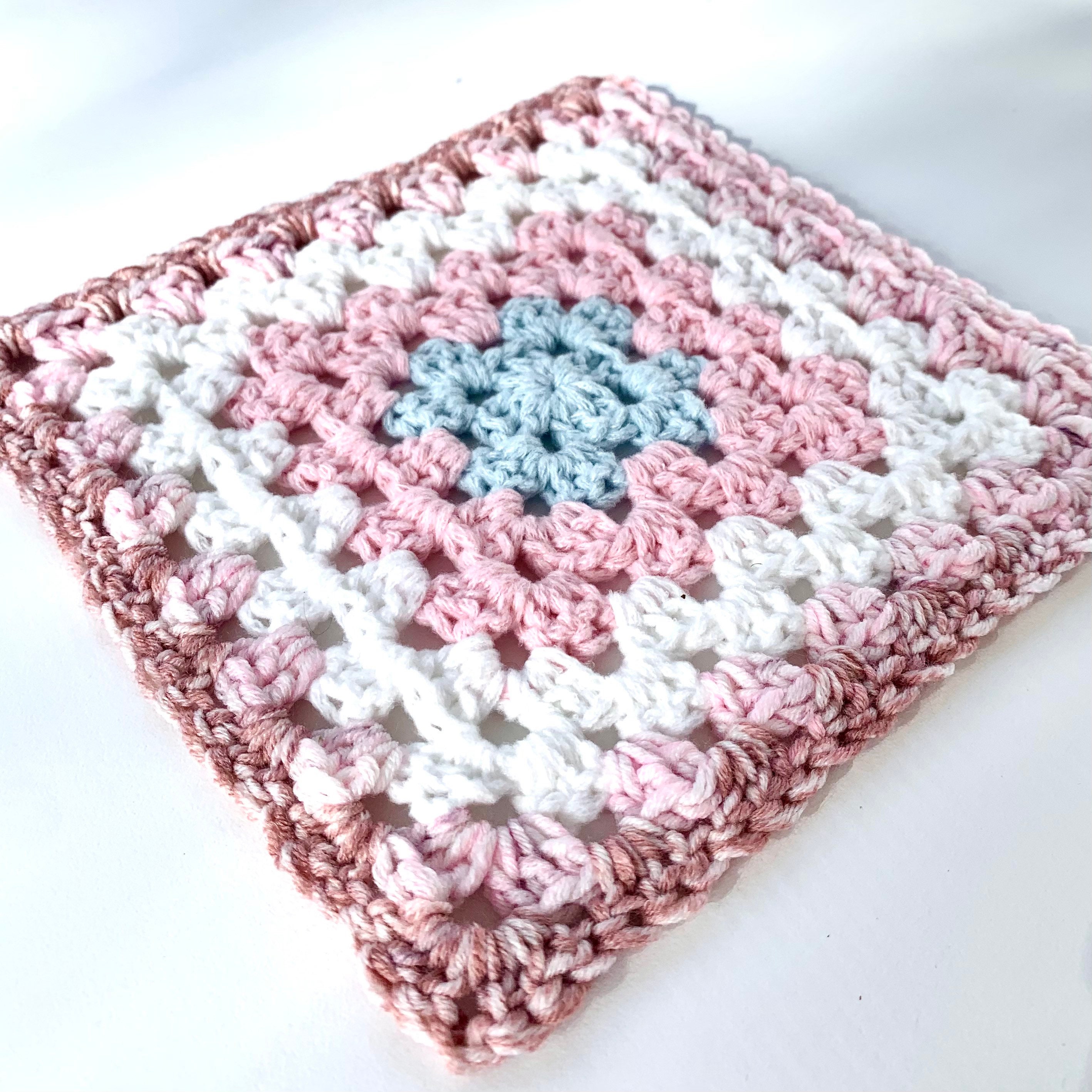 Baby Granny Square Pattern Learn to Crochet Easy Crochet Patterns Pink ...