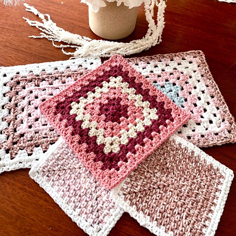 Red Granny Square Crochet Pattern Easy Crochet Pattern Crochet Square ...