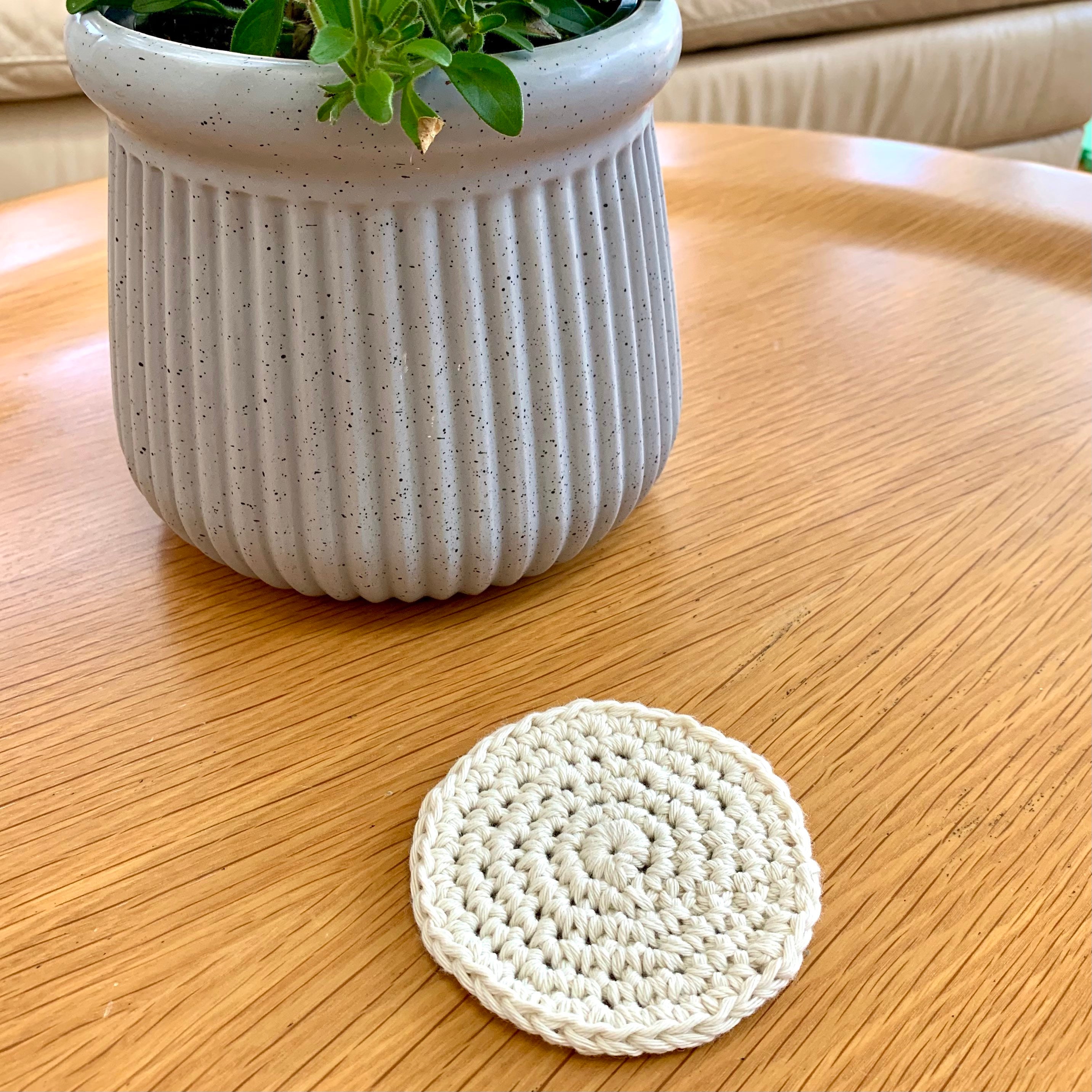 Two Crochet Coaster Patterns Crochet Pattern Learn to Crochet Two ...