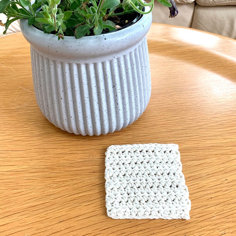 Crochet Coaster Pattern Crochet Pattern Learn to Crochet Basic White ...