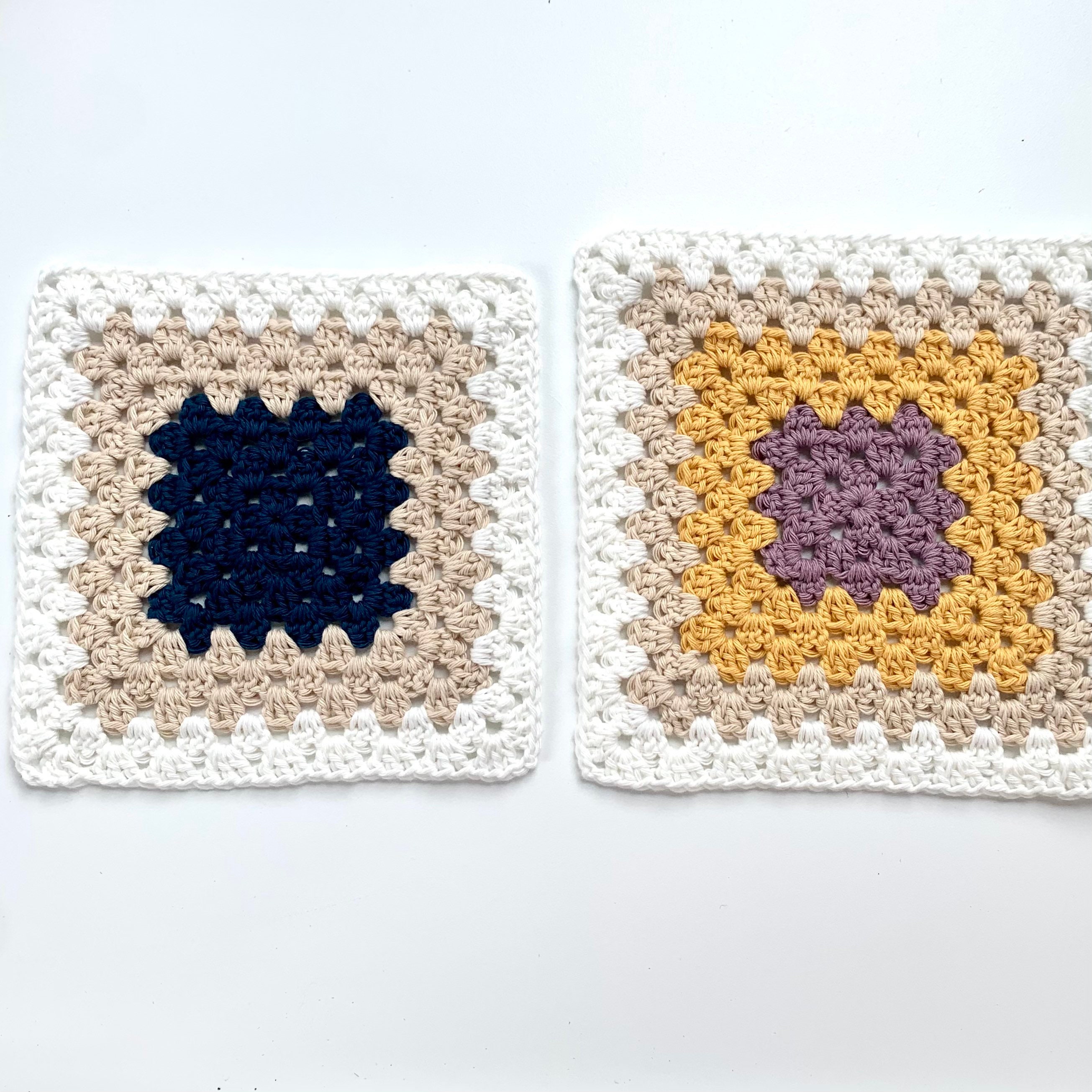 Navy Blue Granny Square Pattern Crochet Pattern Learn to Crochet Granny ...