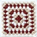 Granny Square Crochet Pattern | Traditional Red Granny Square Pattern ...
