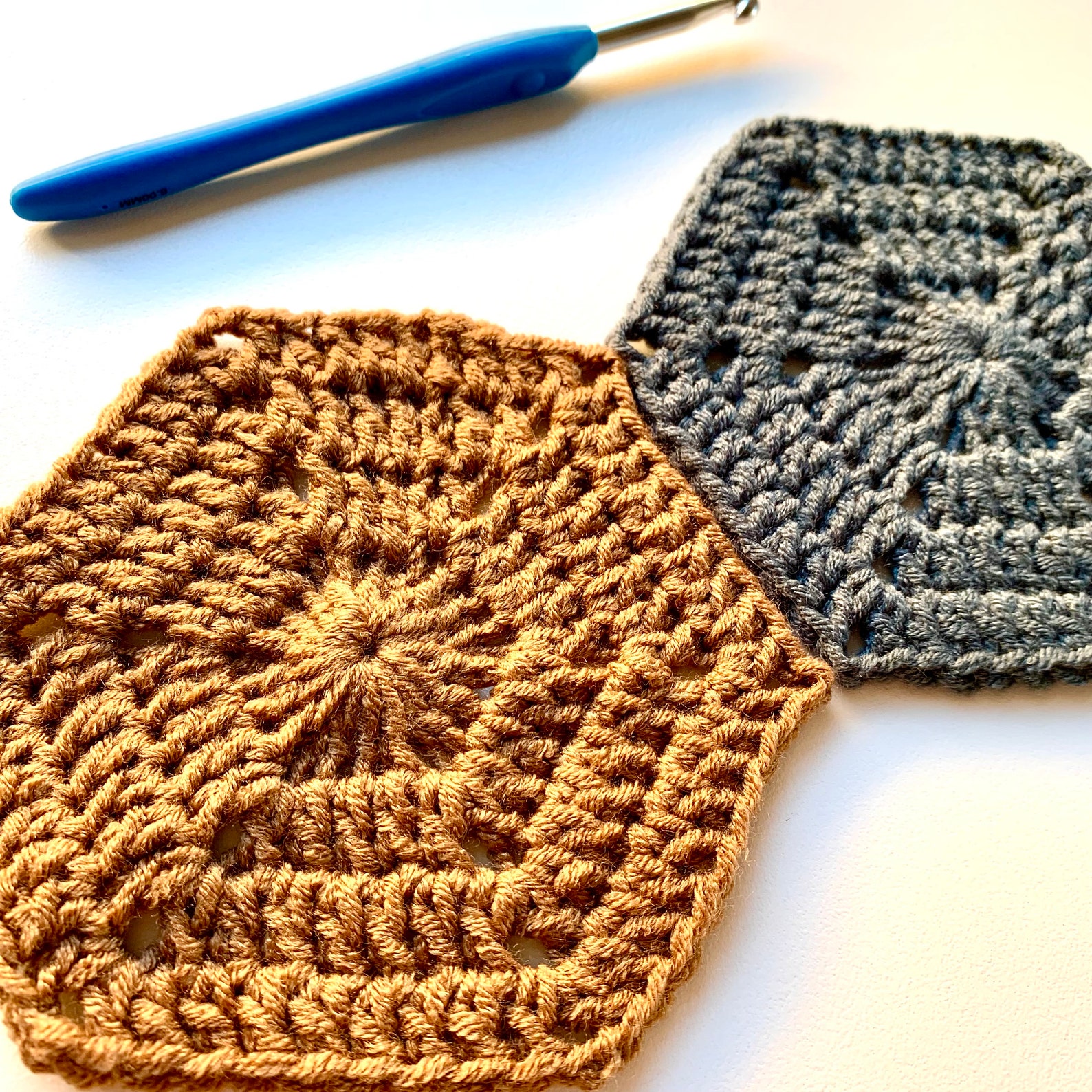 Crochet Hexagon Pattern Crochet Pattern Learn to Crochet Basic Hexagon ...