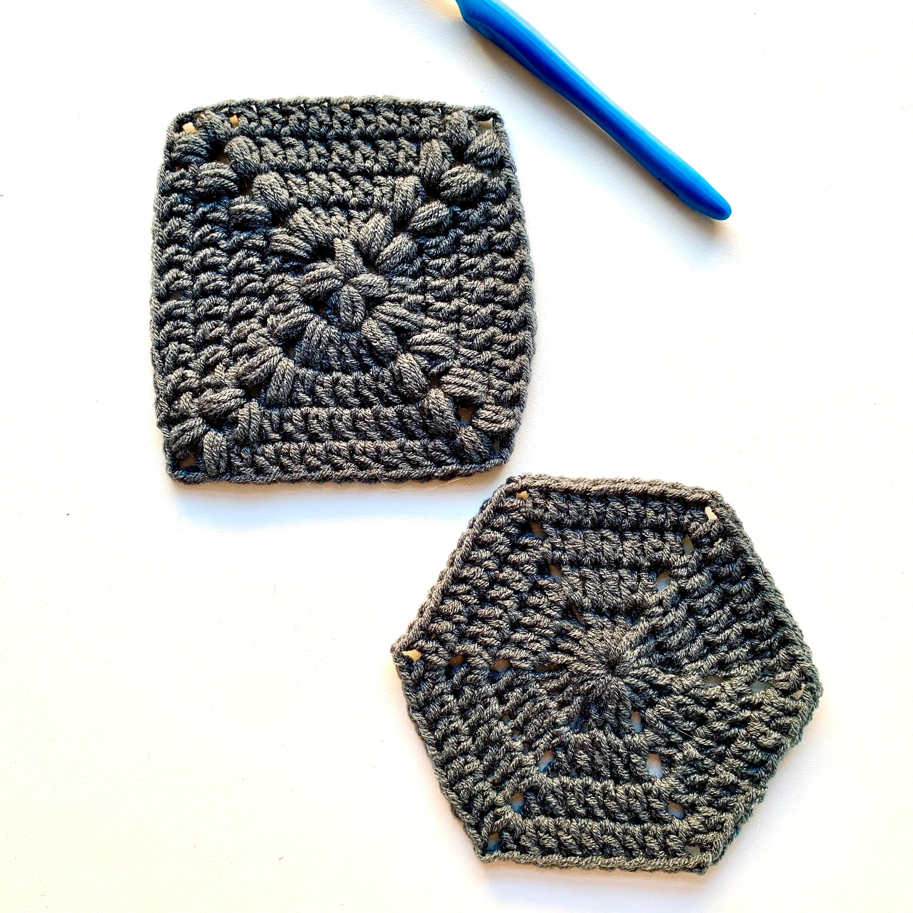 Crochet Puff Stitch Square Pattern Crochet Pattern Learn to Crochet ...
