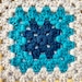 Blue Granny Square Pattern | Beginner Crochet Patterns | Ocean Blue ...