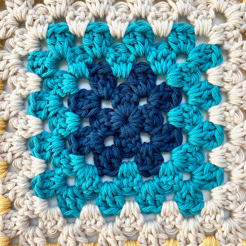 Granny Square Pattern Learn to Crochet Granny Square - Etsy