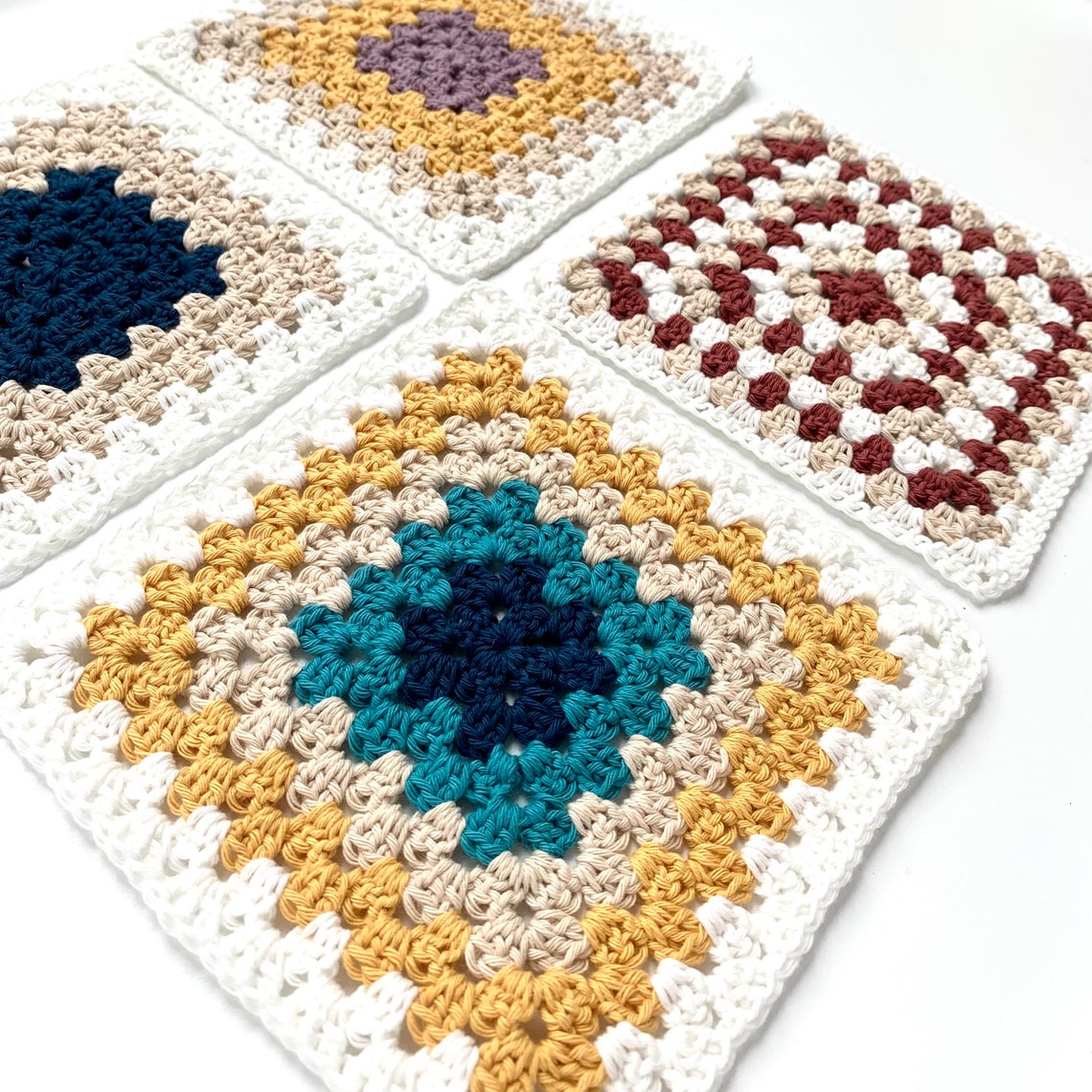 Granny Square Pattern Set | Crochet Granny Square | Crochet Pattern ...