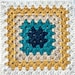 Blue Granny Square Pattern | Beginner Crochet Patterns | Ocean Blue ...