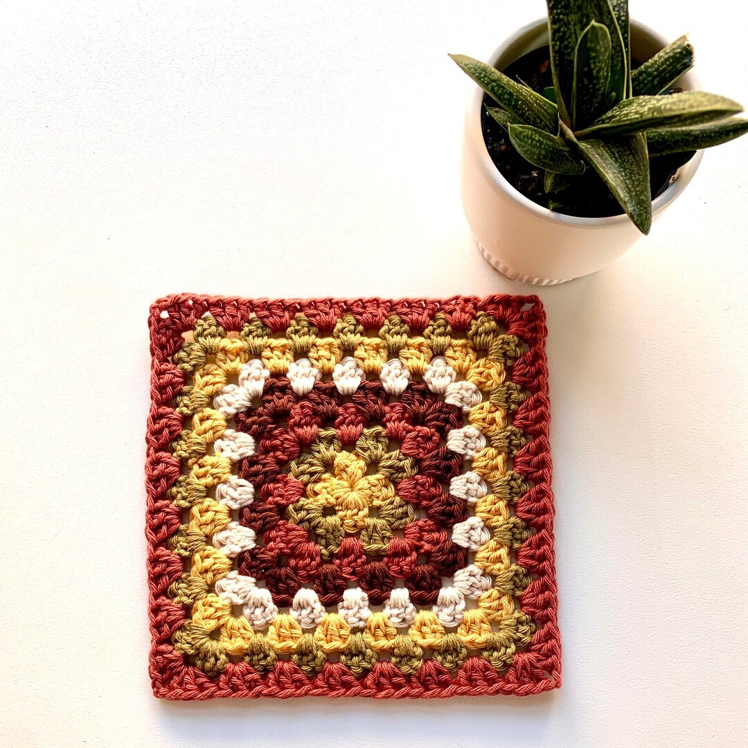 Fall Colours Crochet Granny Square Pattern | Crochet Pattern | Learn to ...