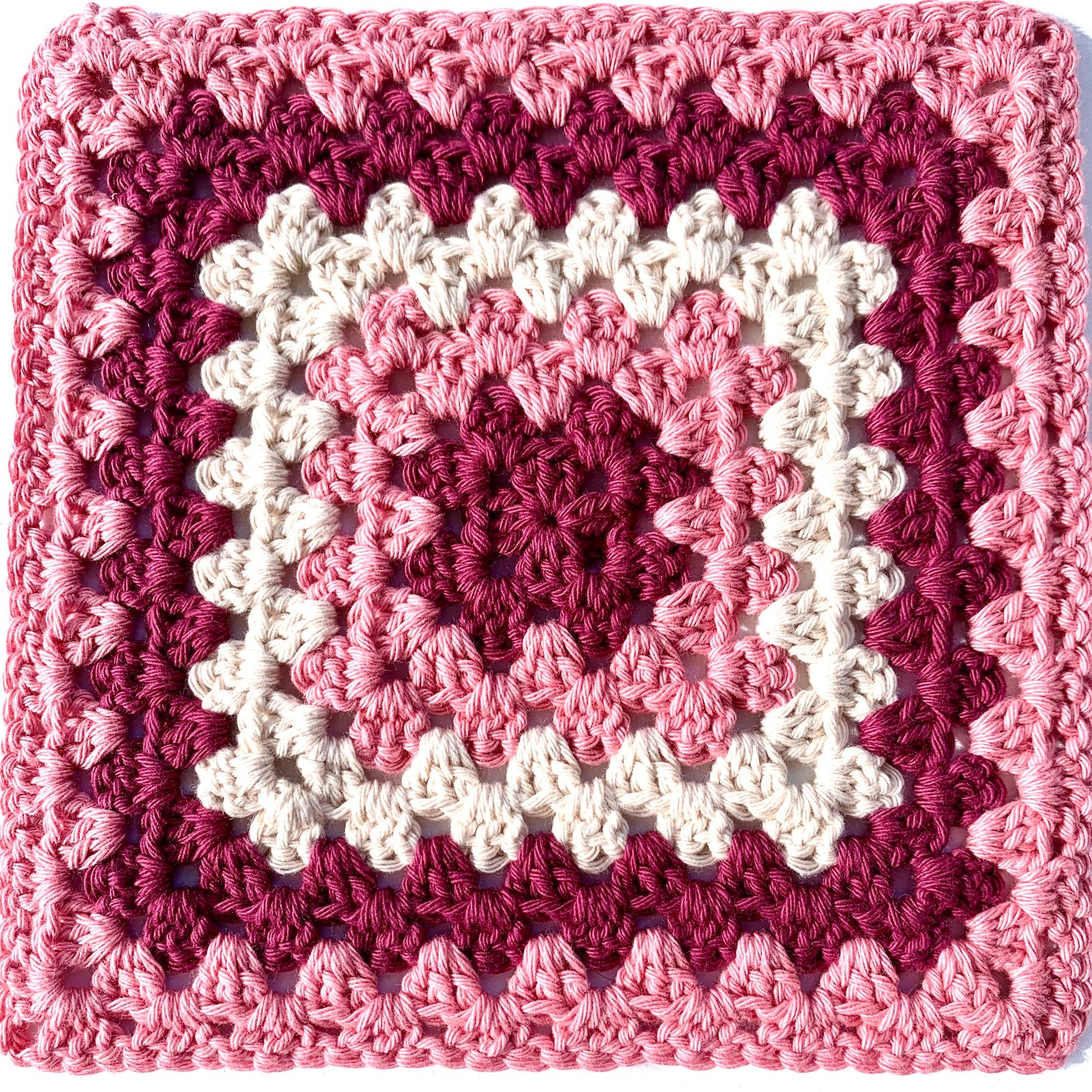 Red Granny Square Crochet Pattern Easy Crochet Pattern Crochet Square ...