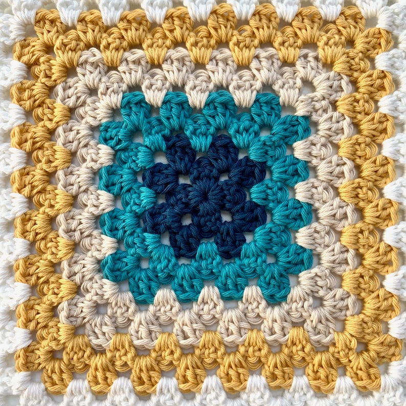 Granny Square Pattern Learn to Crochet Granny Square - Etsy