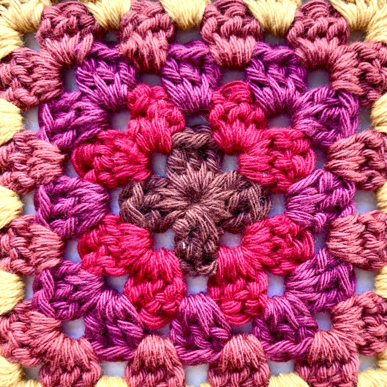 Fall Crochet Granny Square Pattern Crochet Patterns Learn to Crochet ...