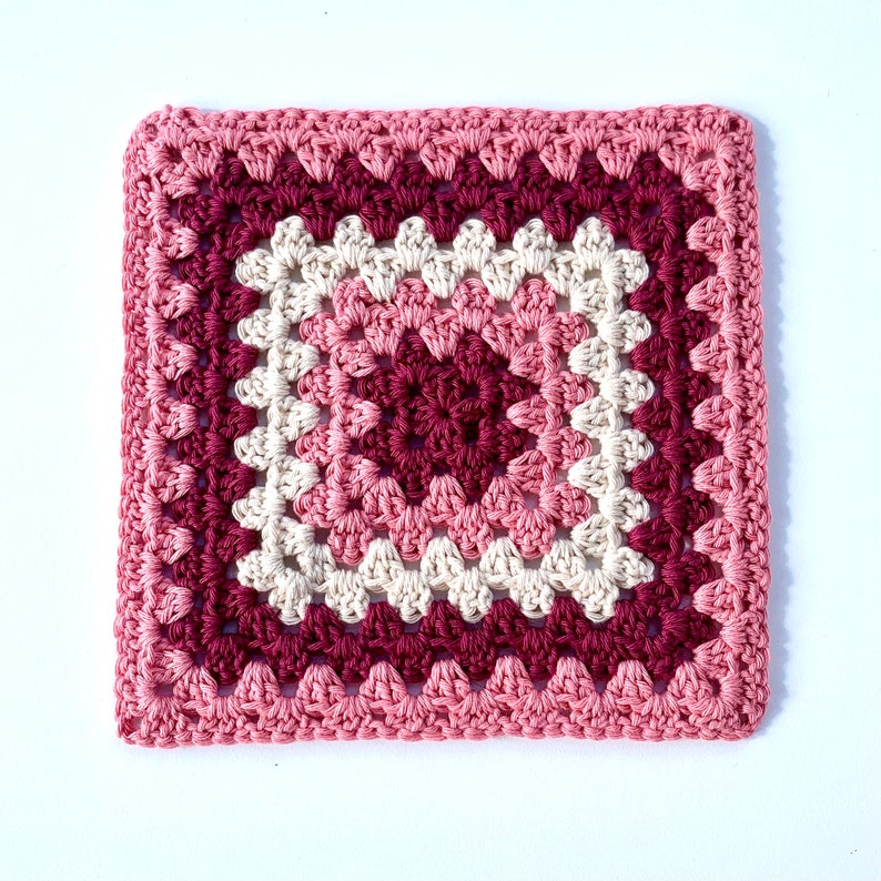 Red Granny Square Crochet Pattern Easy Crochet Pattern Crochet Square ...