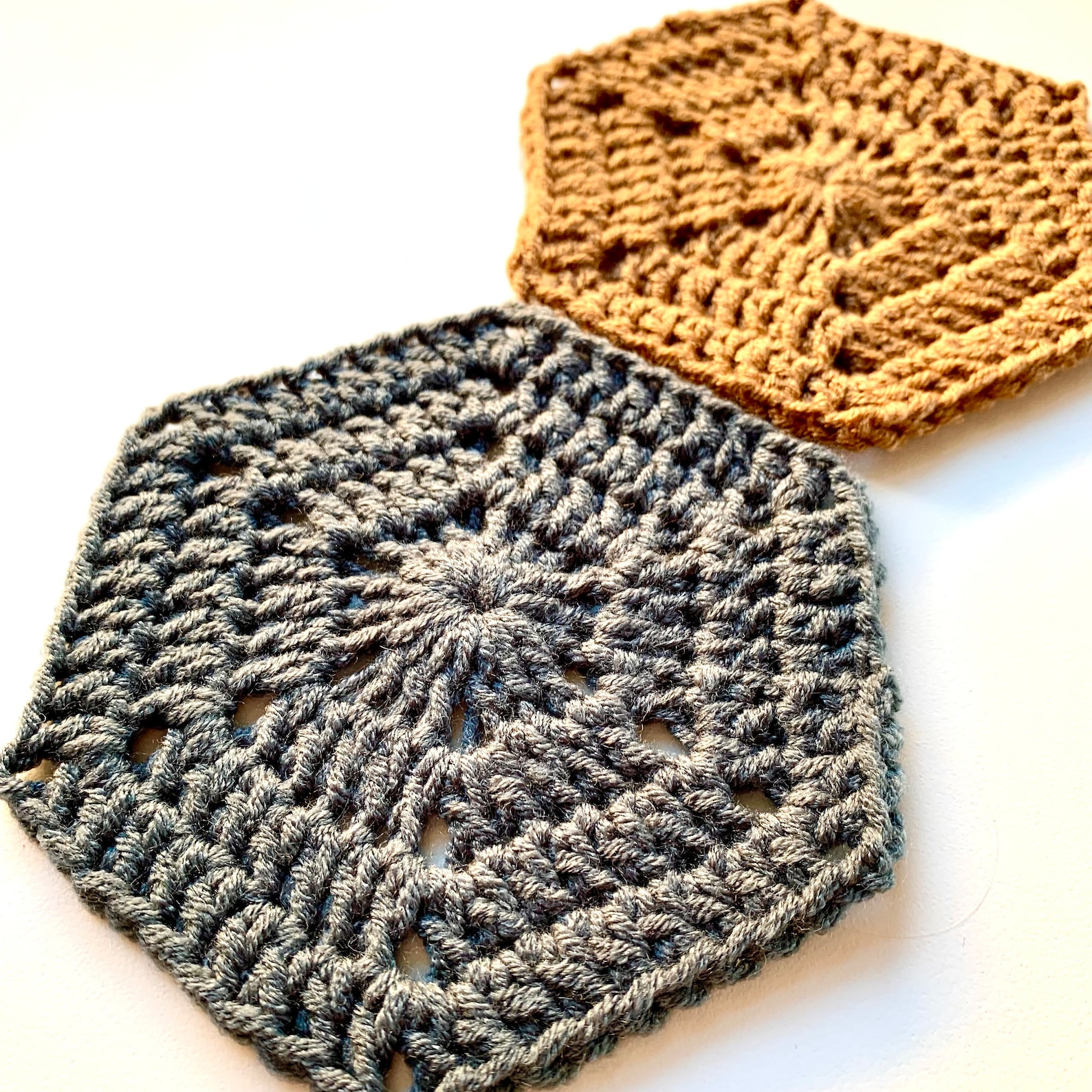 Crochet Hexagon Pattern Crochet Pattern Learn to Crochet Basic Hexagon ...