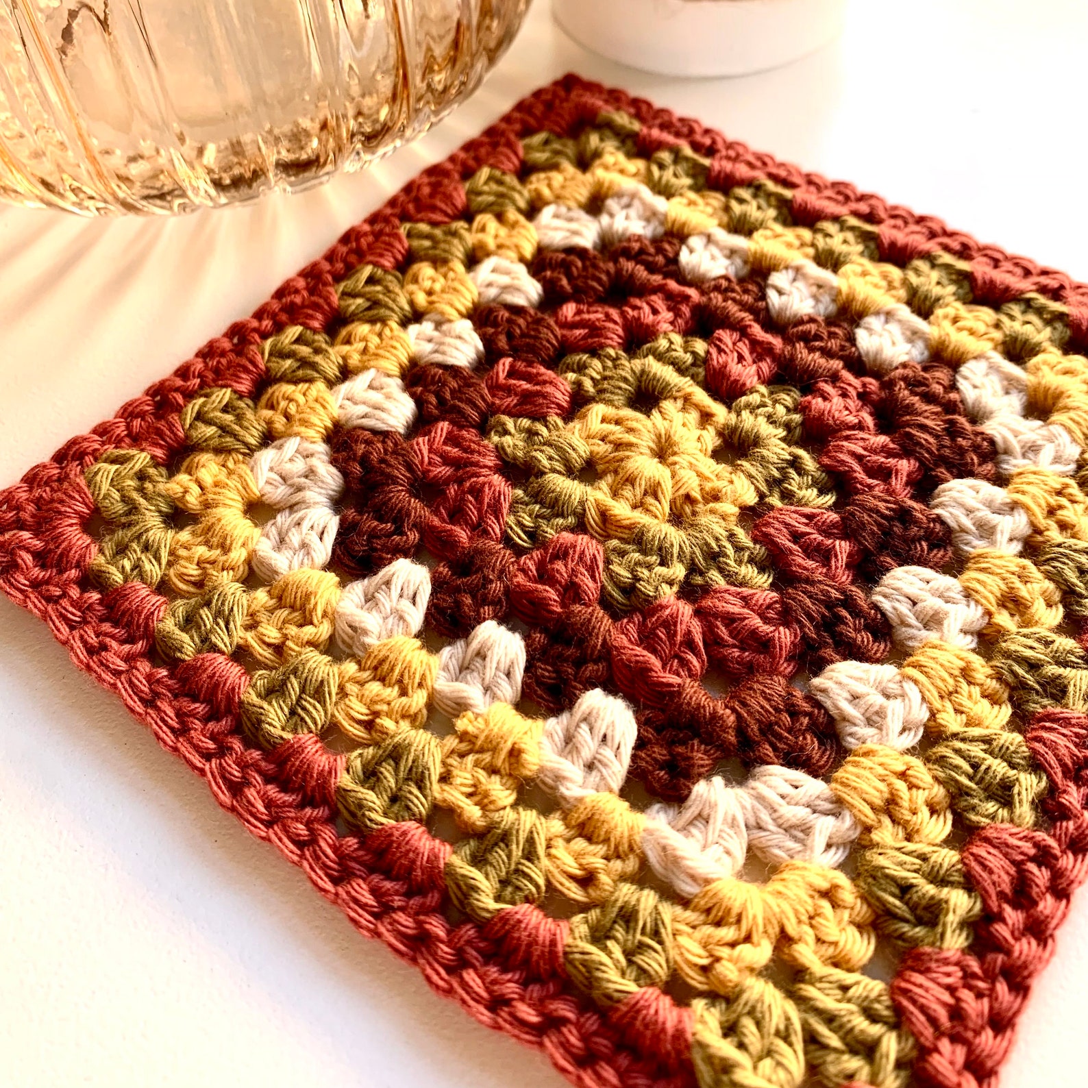 Fall Crochet Granny Square Pattern Crochet Pattern Learn to Crochet ...