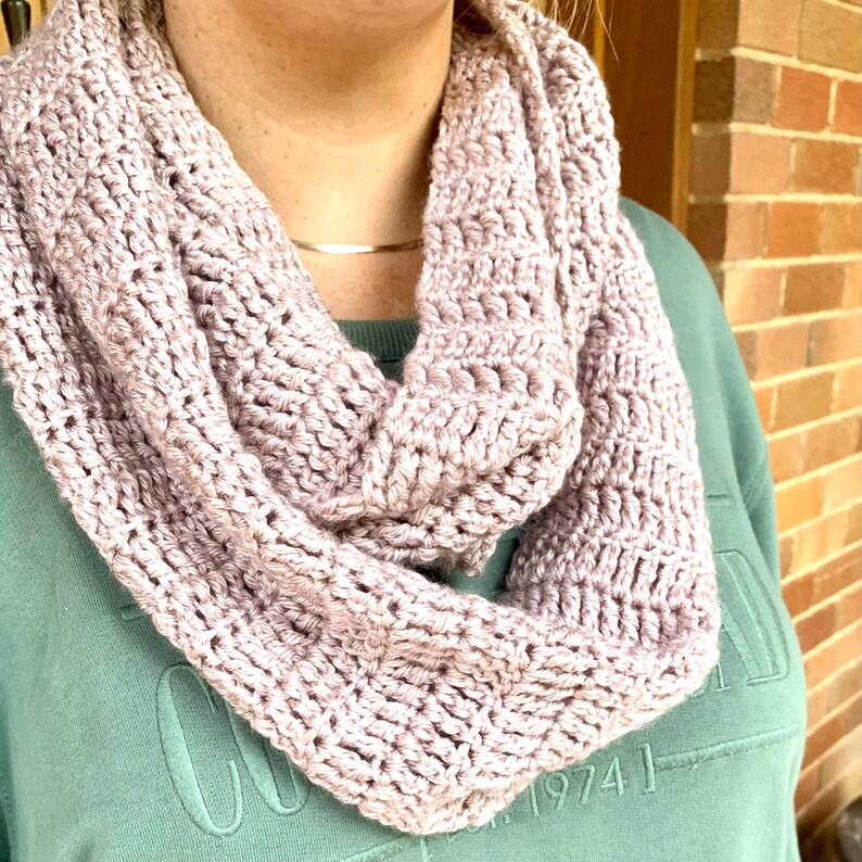 Pink Crochet Scarf Pattern Easy Crochet Pattern Learn to - Etsy