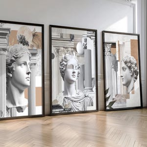 Set of Three Greek Style Wall Posters - Etsy