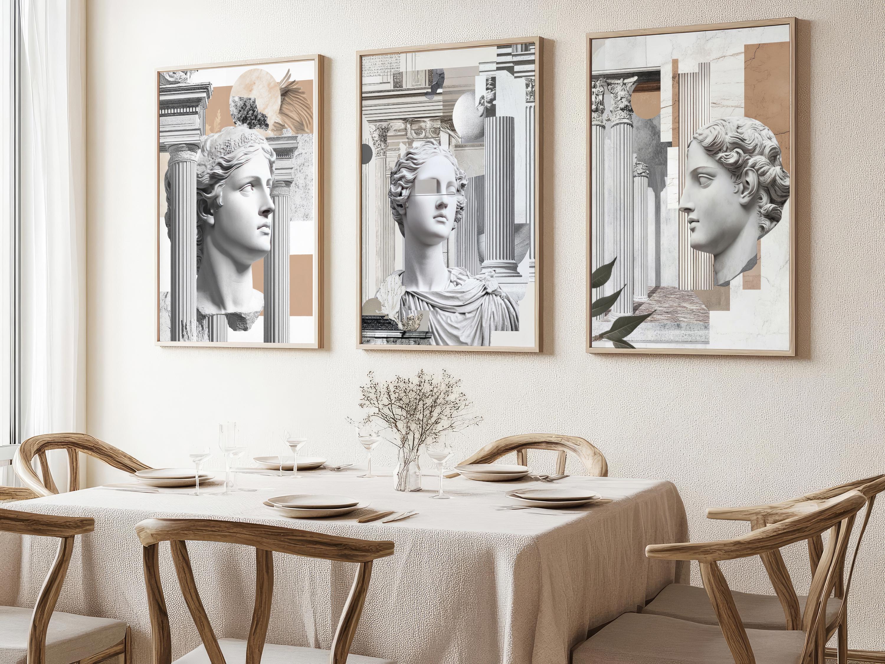 Set of Three Greek Style Wall Posters - Etsy
