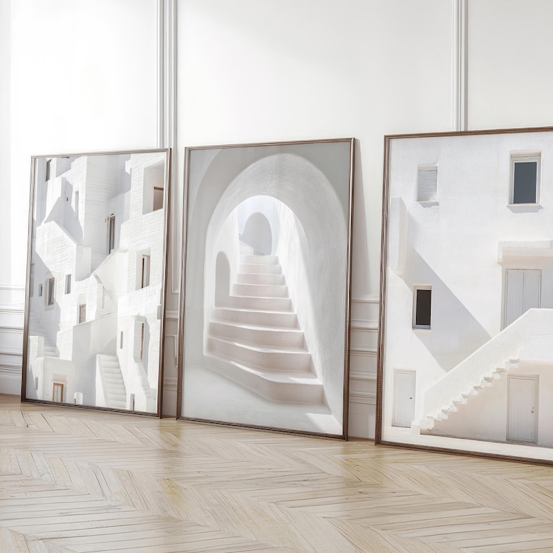 Triptych Architecture Art - Etsy
