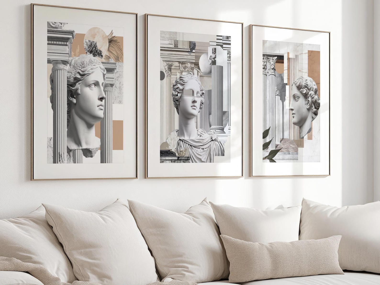 Set of Three Greek Style Wall Posters - Etsy