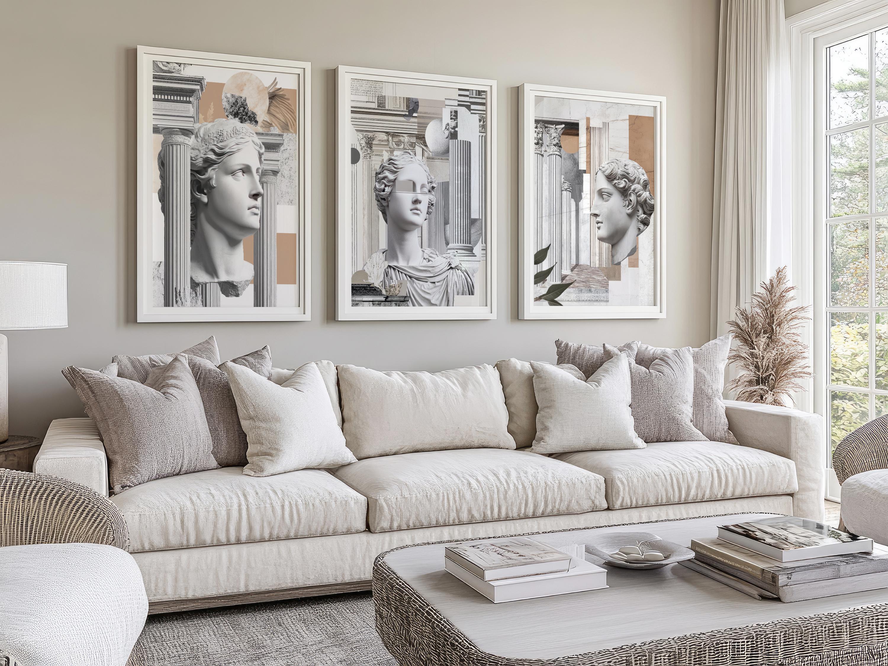 Set of Three Greek Style Wall Posters - Etsy