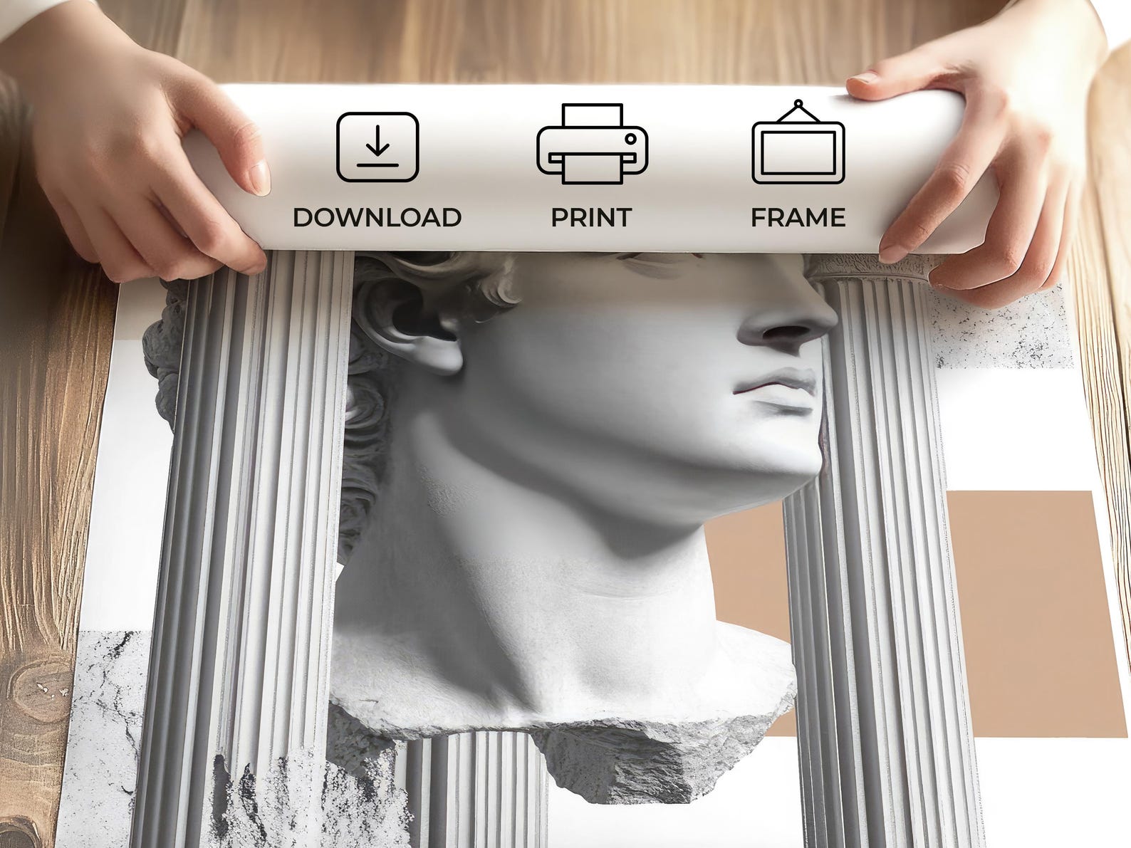 Set of Three Greek Style Wall Posters - Etsy