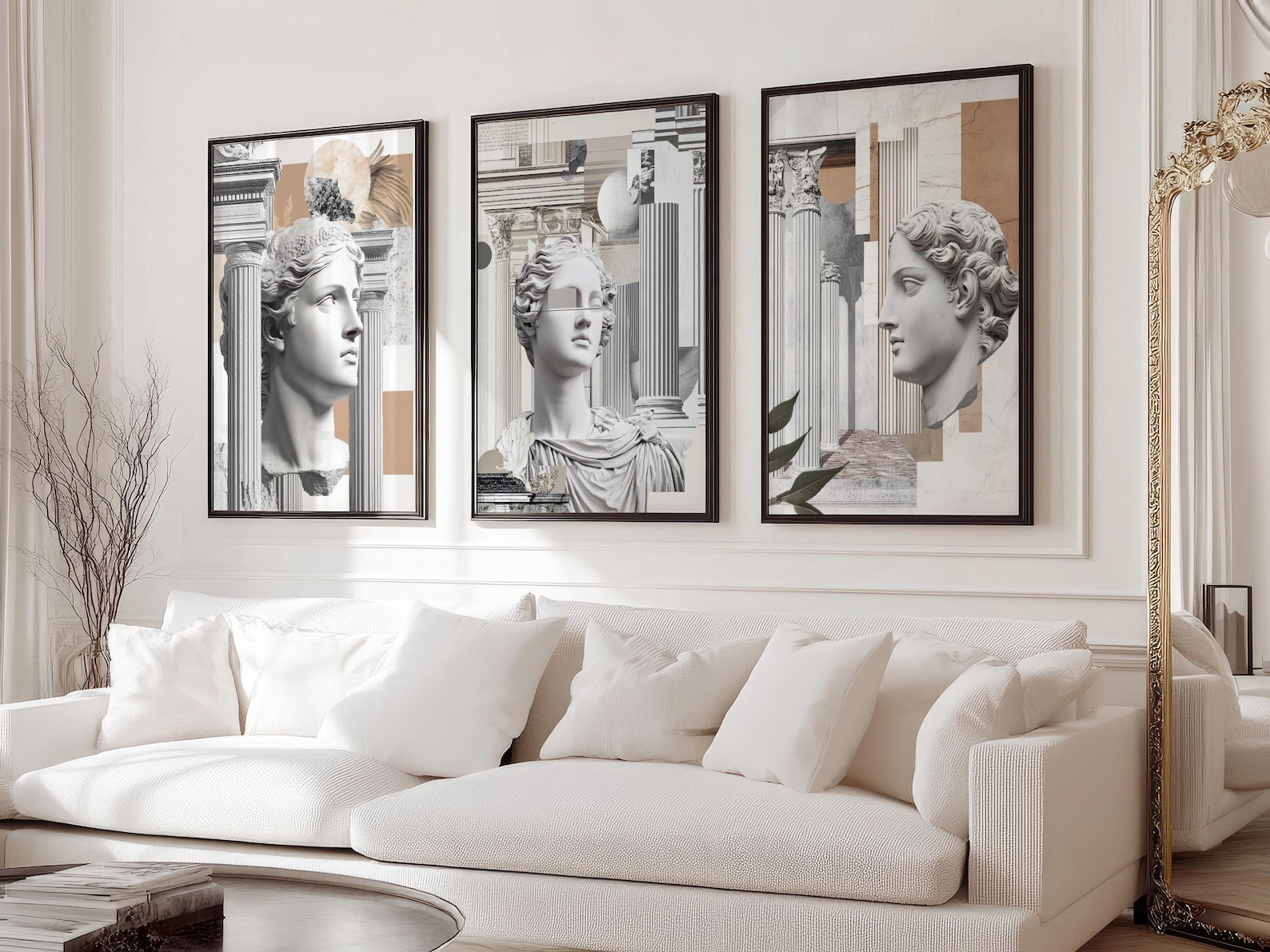 Set of Three Greek Style Wall Posters - Etsy