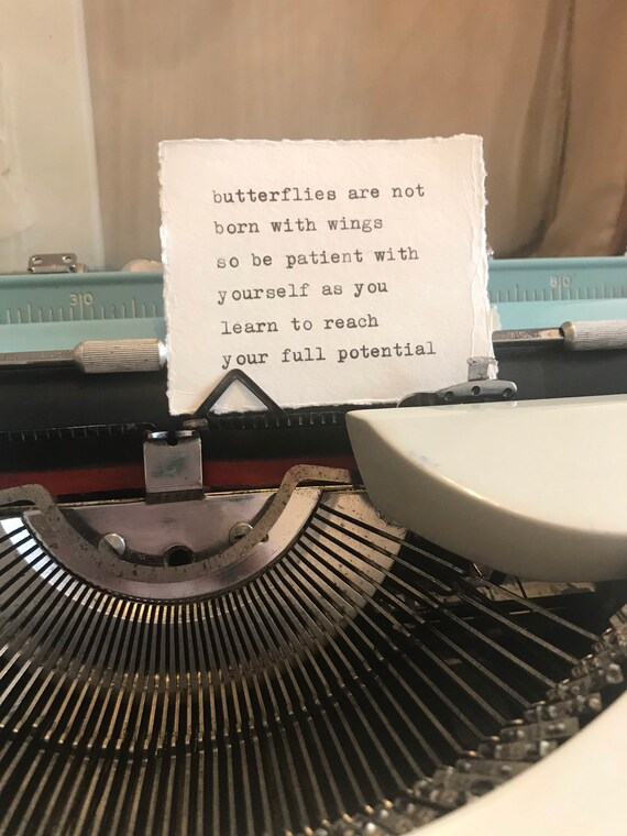 Prints Art & Collectibles Letterpress Prints Hand typed original poem ...