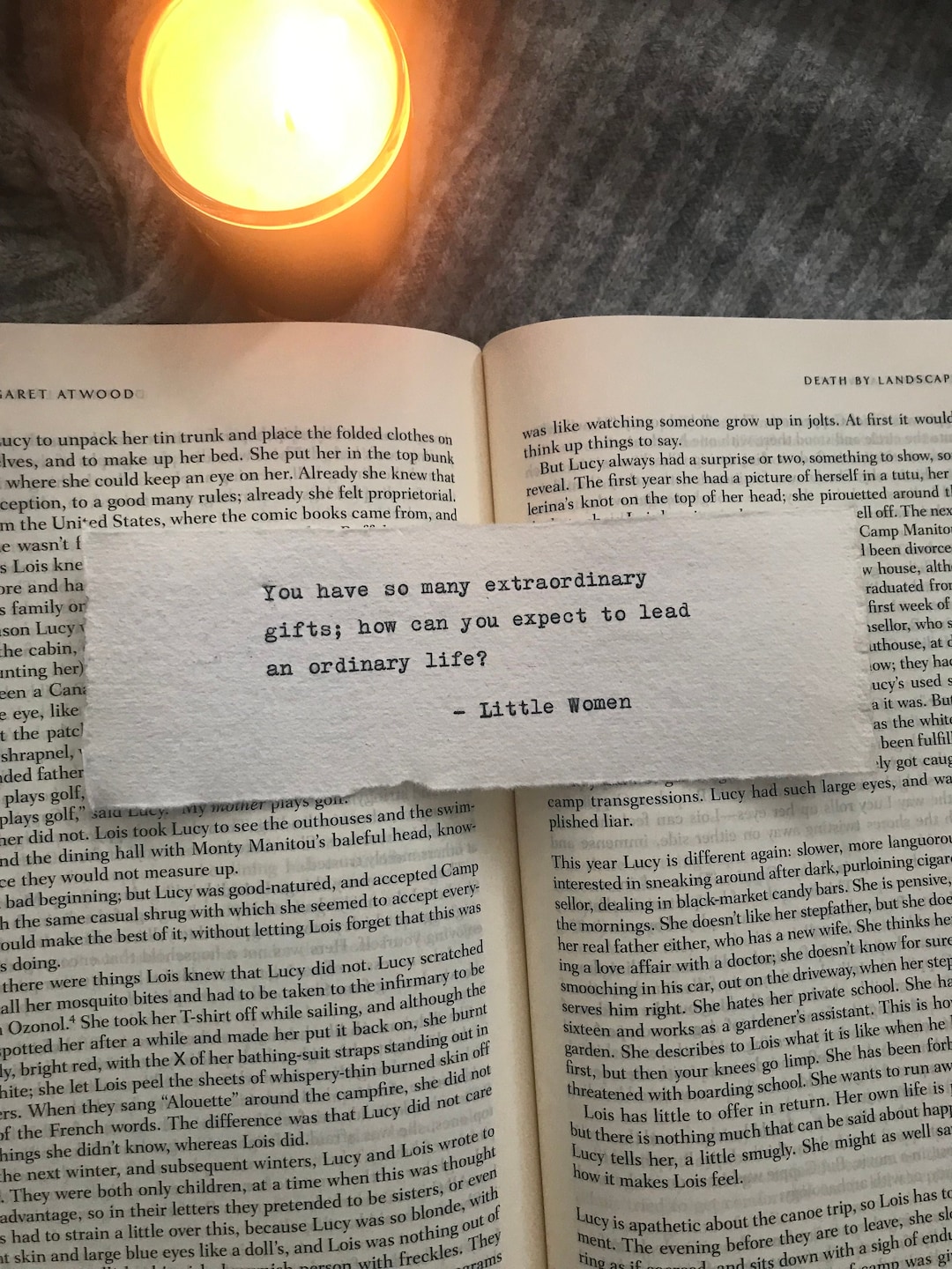 Custom Hand Typed Typewriter Bookmark, Gift for a Loved One, for ...