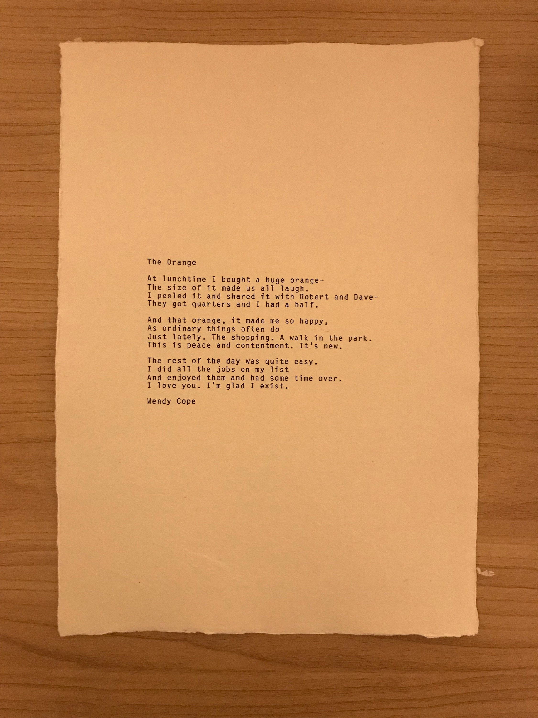 A4 Custom Typewriter Print Handmade Late 20th Century - Etsy