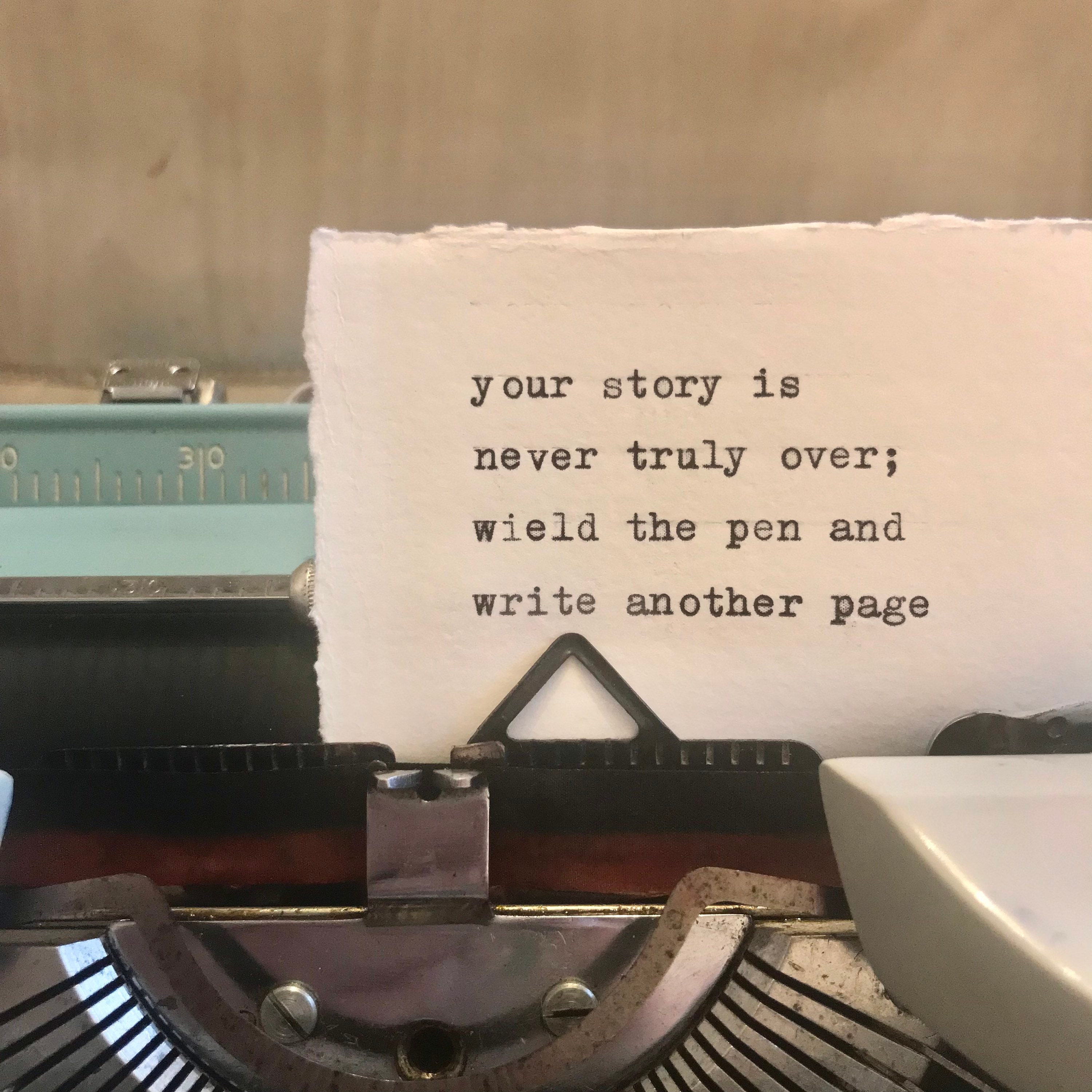 Prints Art & Collectibles Letterpress Prints Hand typed original poem ...