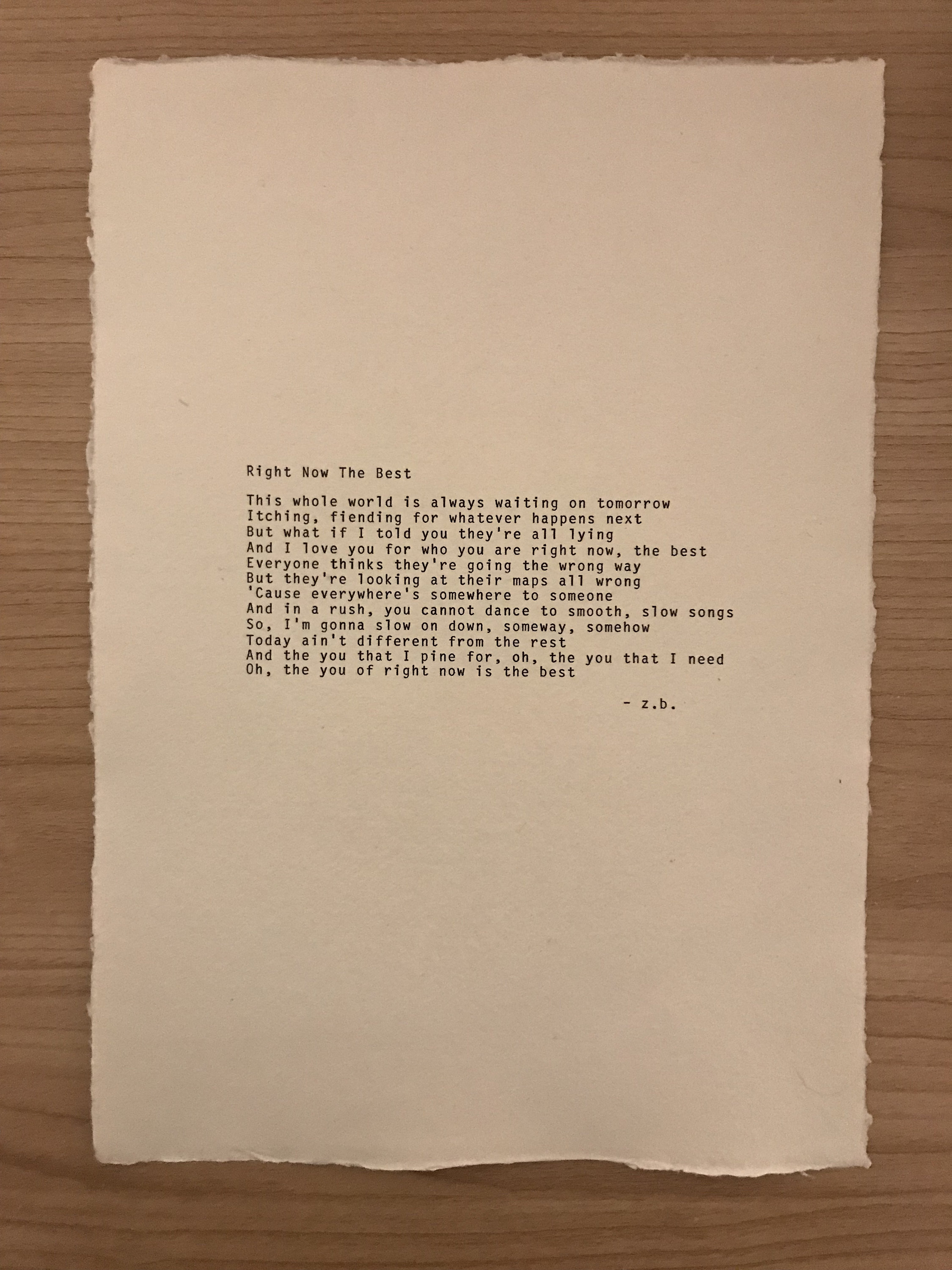 A4 Custom Typewriter Print Handmade Late 20th Century - Etsy