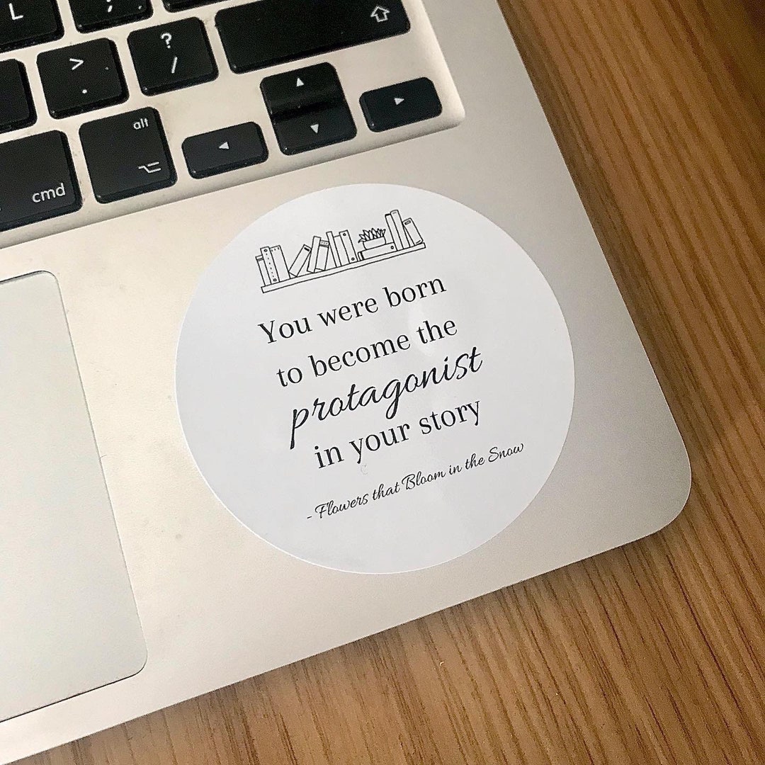 Poetry Quote Vinyl Sticker, Sticker Art, Poetry Decor, Gift for Friend ...