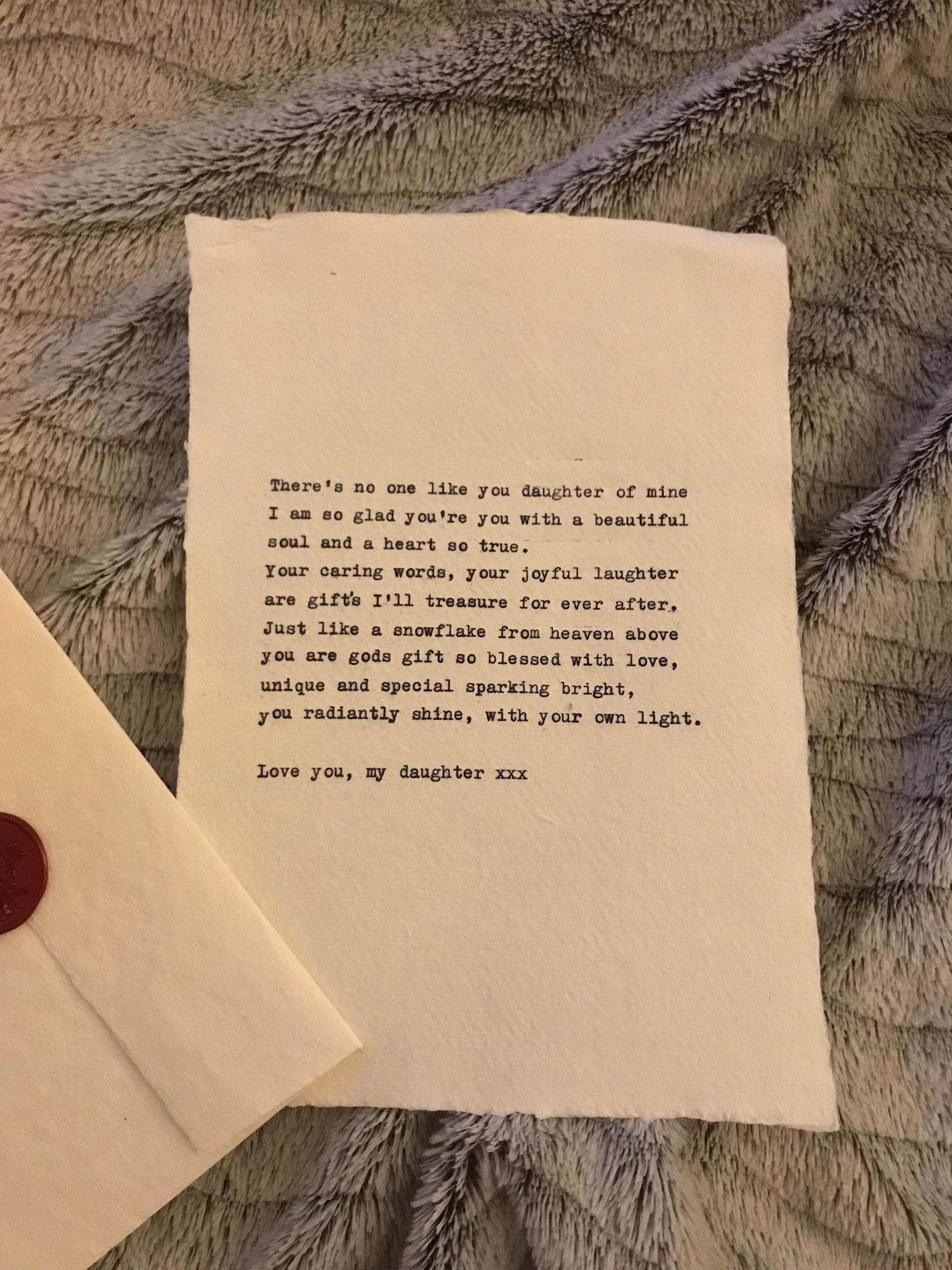 Personalised Custom Typewriter Letter With Envelope and Wax - Etsy