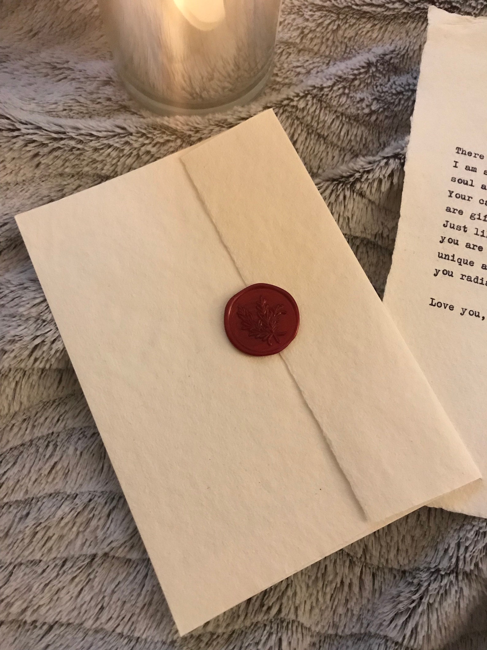 Personalised Custom Typewriter Letter With Envelope and Wax - Etsy