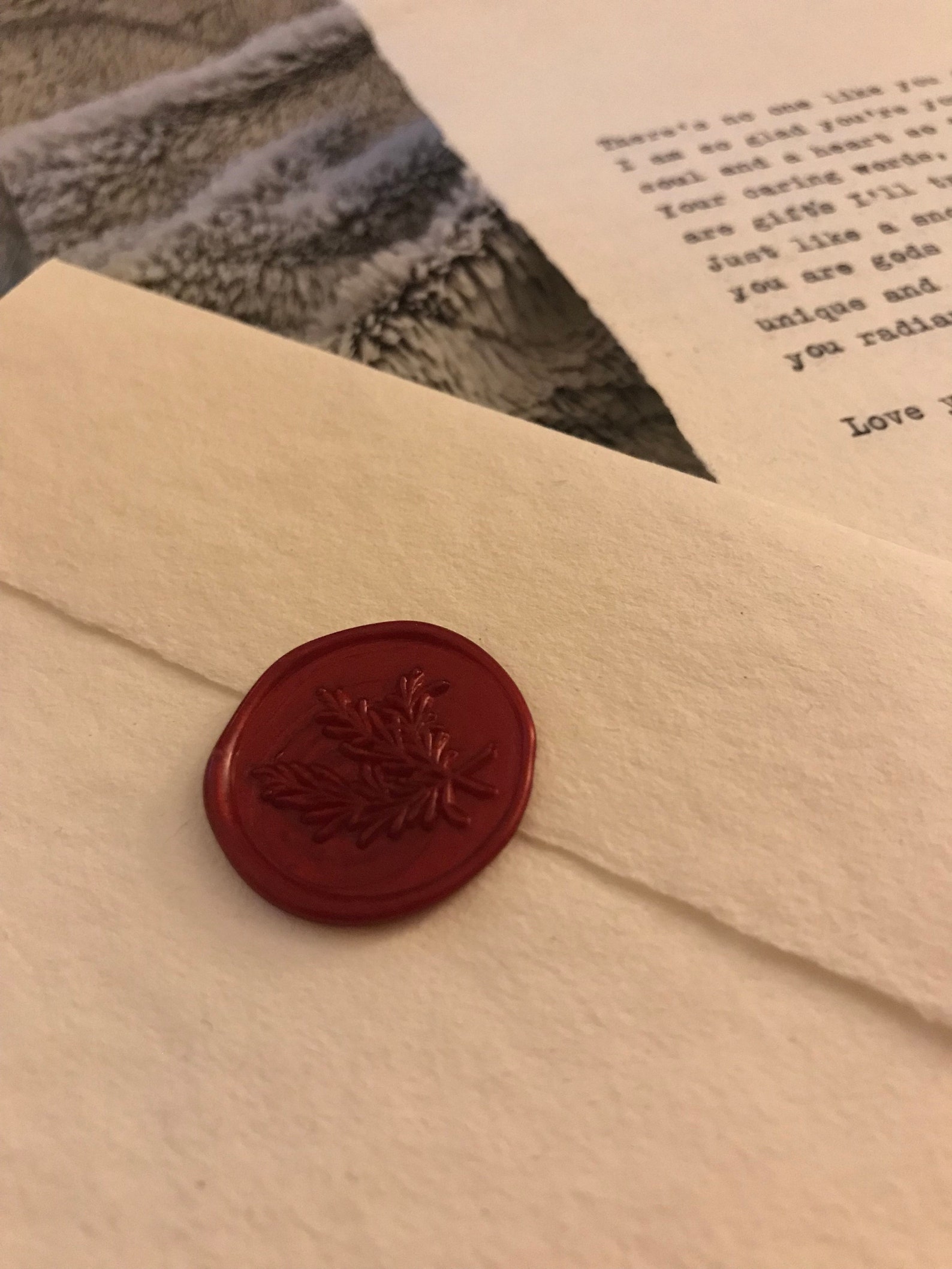 Personalised Custom Typewriter Letter With Envelope and Wax - Etsy