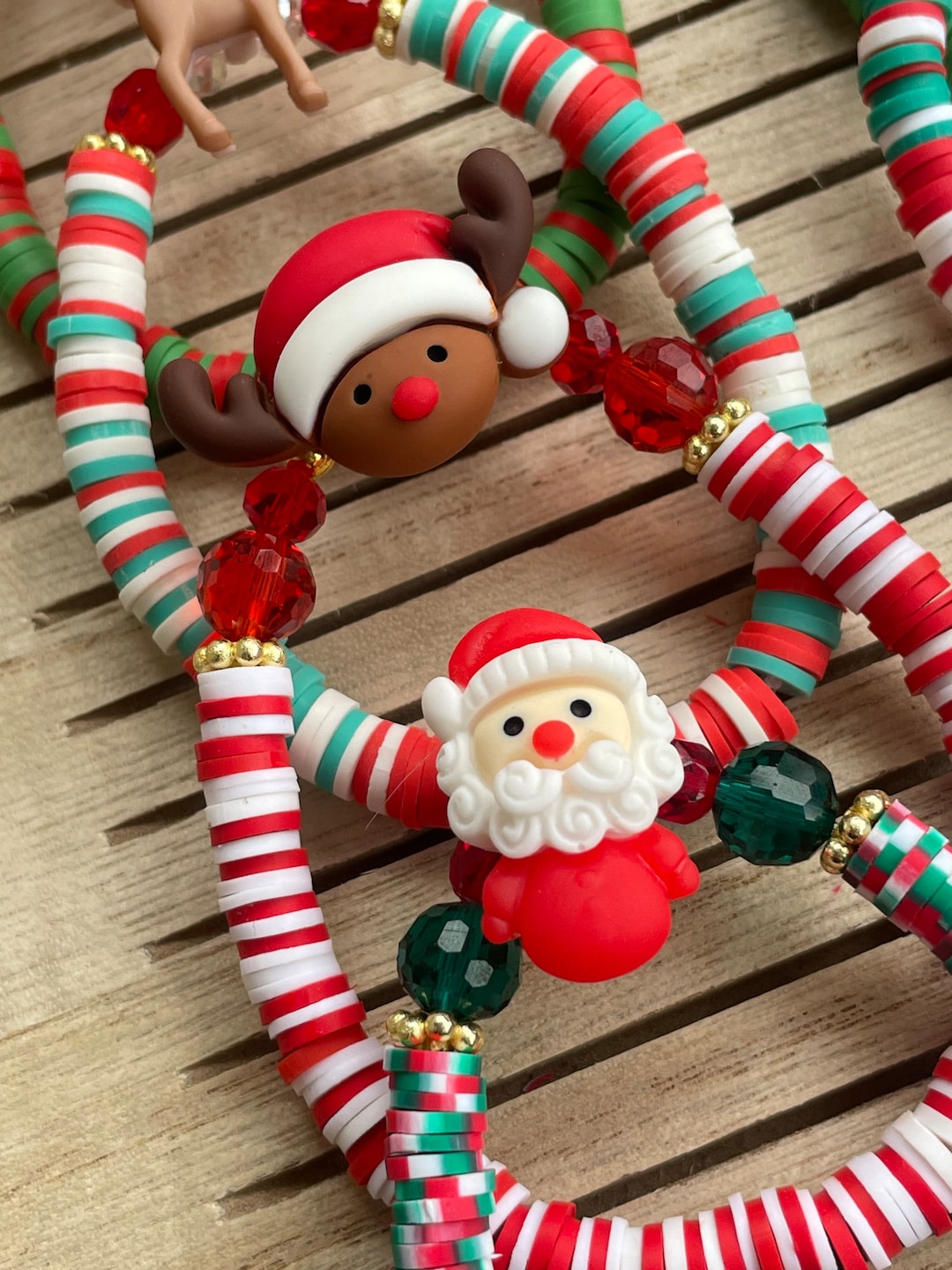 Christmas Bracelets | Christmas Jewelry | Christmas | Heishi Bracelets ...