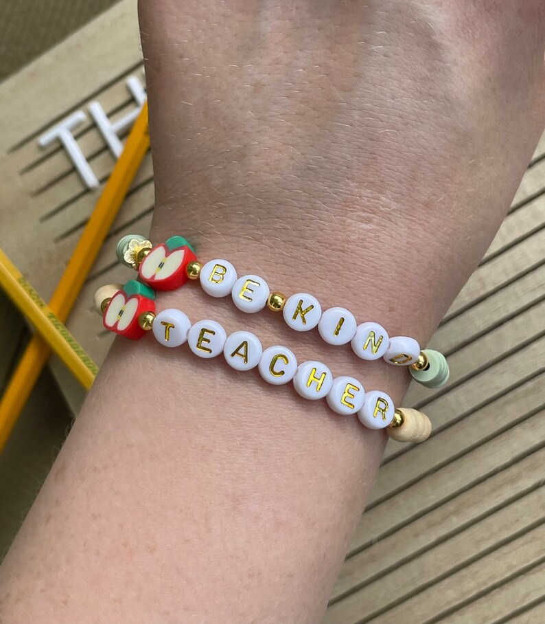 Teacher Gift Teacher Appreciation Teacher Bracelet - Etsy