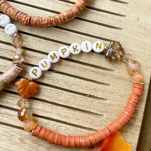 Autumn Bracelet | Fall Bracelet | Pumpkin Spice | Autumn Jewelry | Fall ...