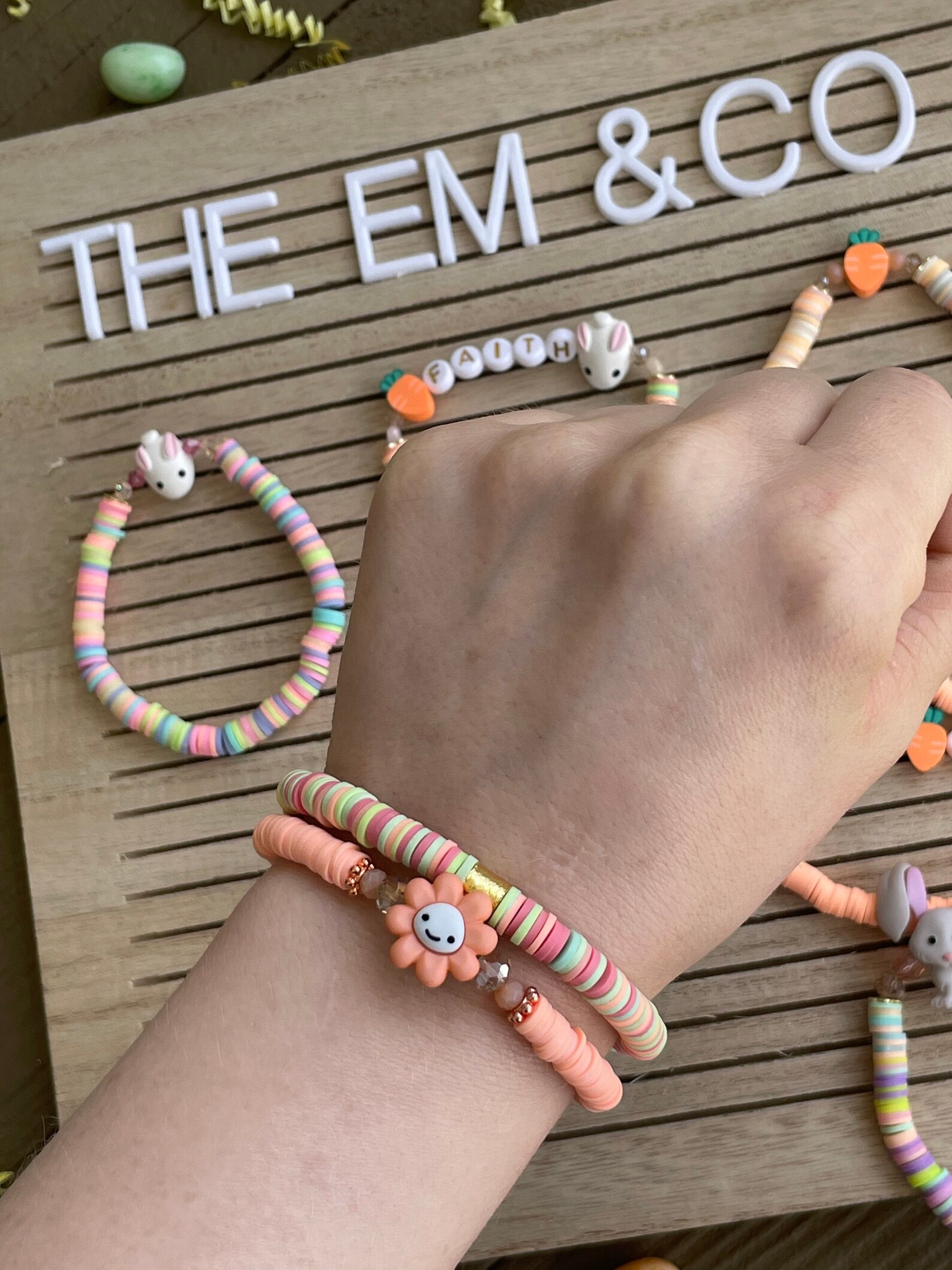 Easter Bracelets Spring Bracelets Easter Jewelry Easter Pastel ...