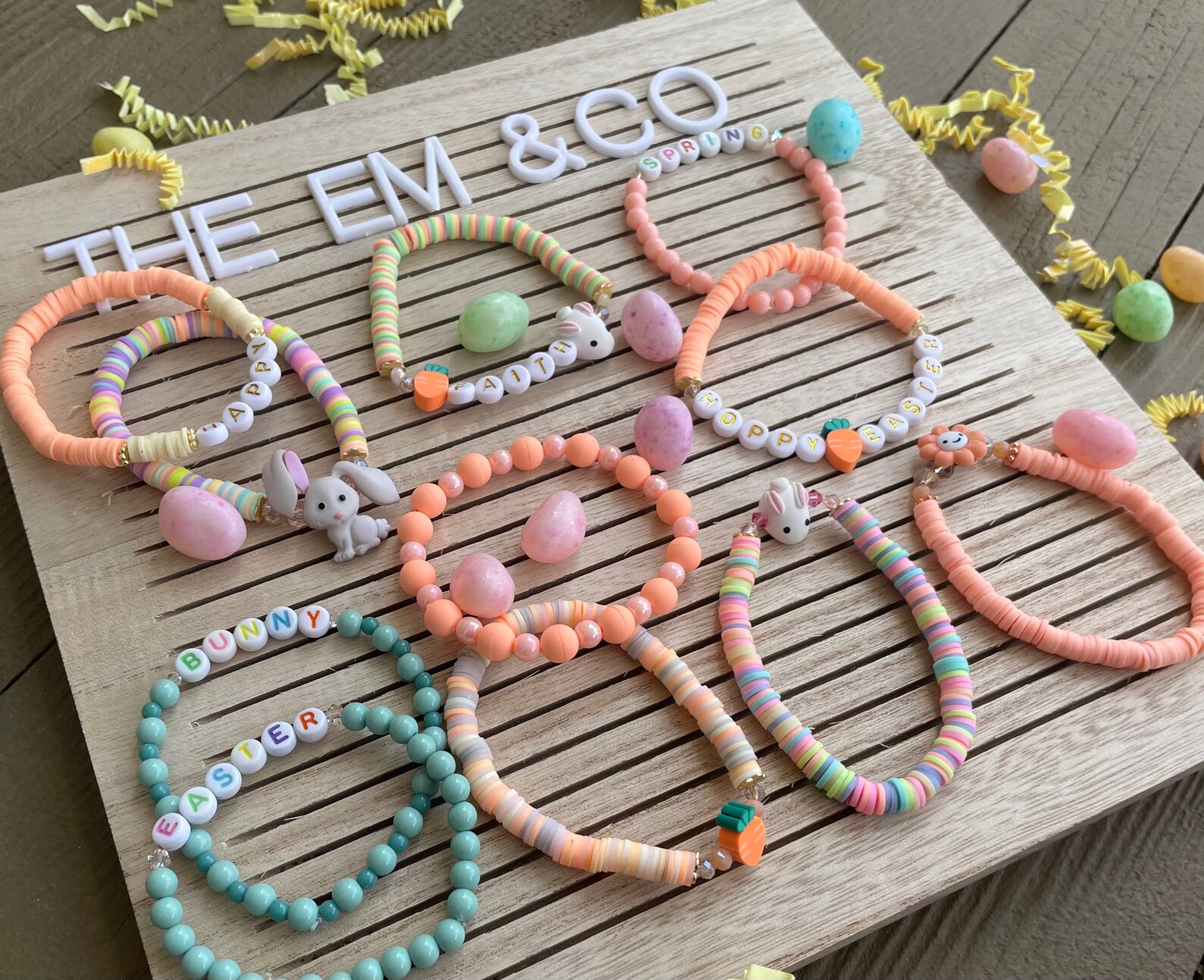 Easter Bracelets Spring Bracelets Easter Jewelry Easter Pastel ...