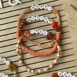 Autumn Bracelet | Fall Bracelet | Pumpkin Spice | Autumn Jewelry | Fall ...