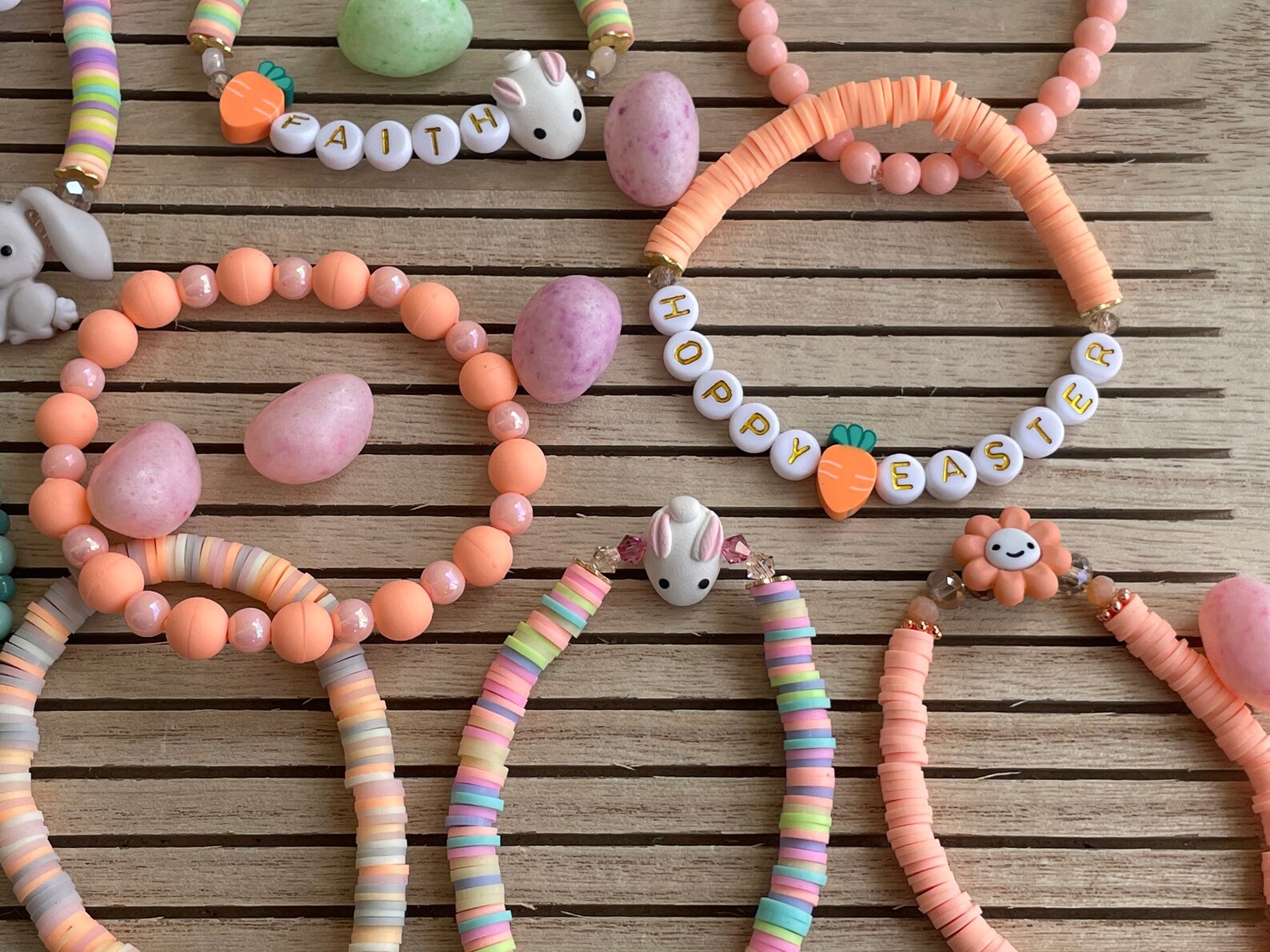 Easter Bracelets Spring Bracelets Easter Jewelry Easter Pastel ...
