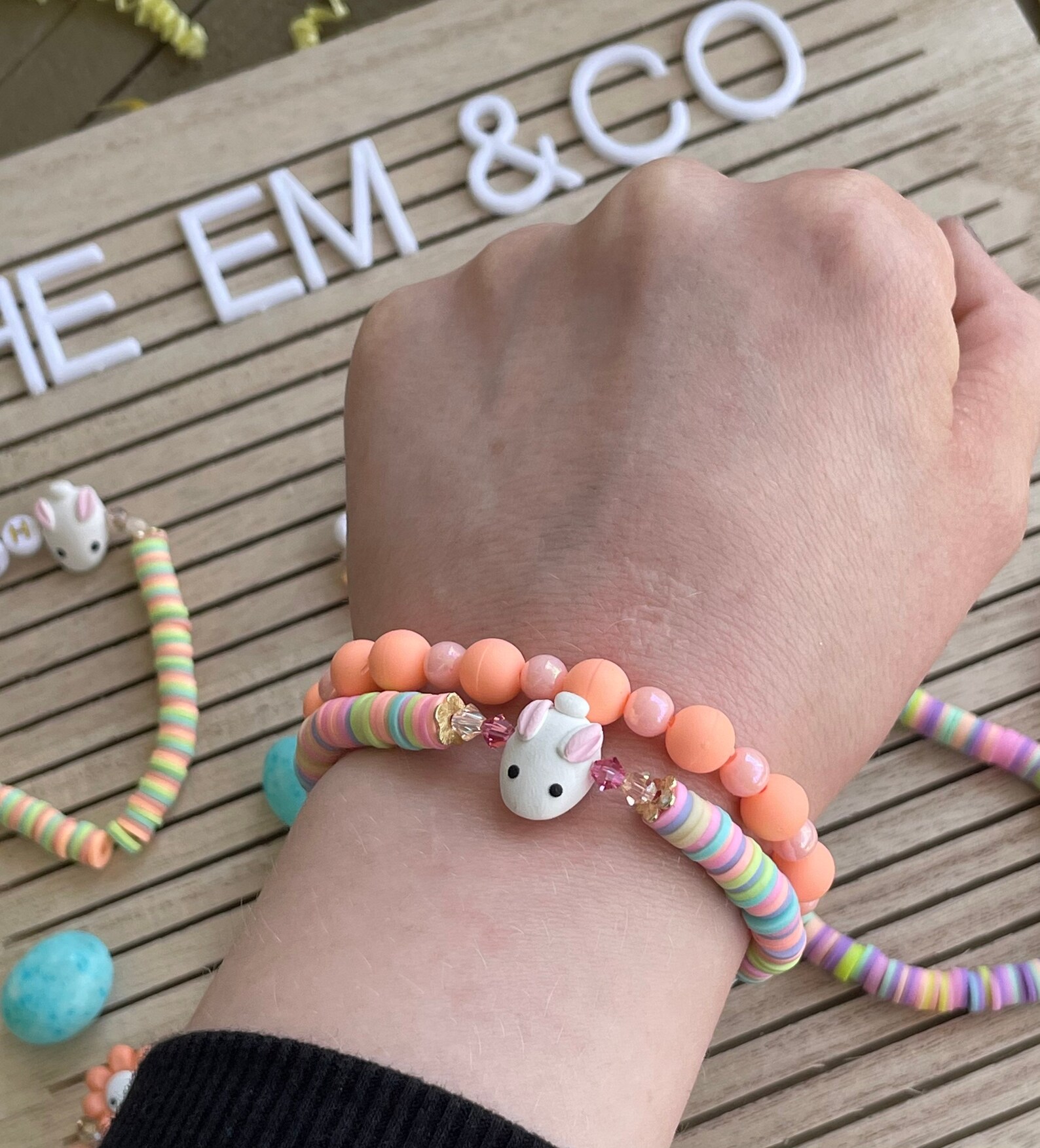 Easter Bracelets Spring Bracelets Easter Jewelry Easter Pastel ...