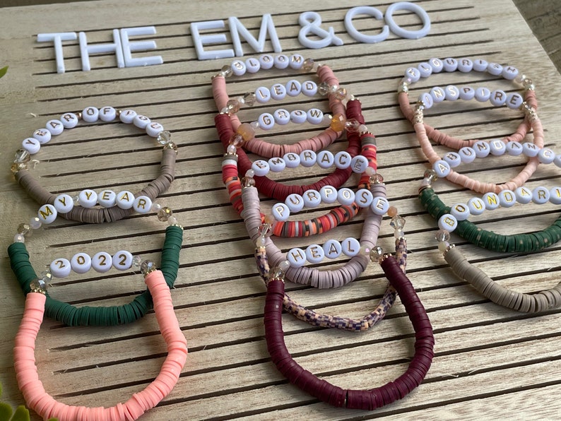 Word of the Year | New Years Bracelet | 2022 Bracelet | New Years ...