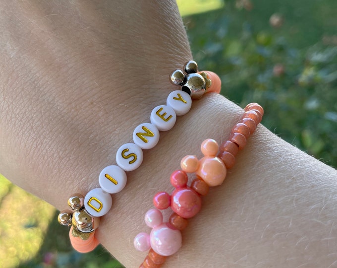 Mickey Bracelets | Disney Inspired Bracelet | Minnie Mouse Inspired Bracelet| Disney Jewelry ...